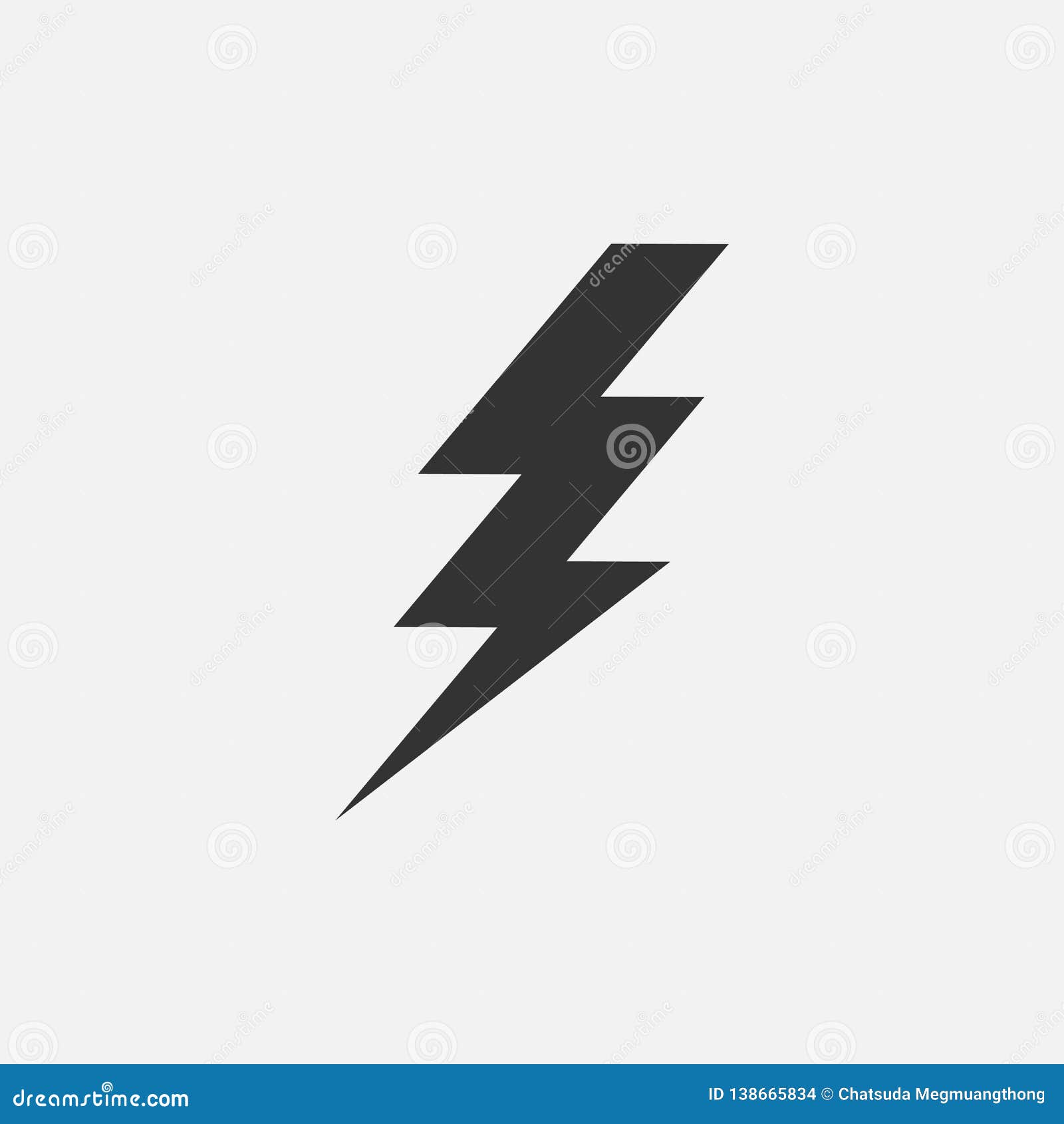 Thunder Icon, Thunderbolt, Bolt, Rain, Sky Stock Vector - Illustration ...