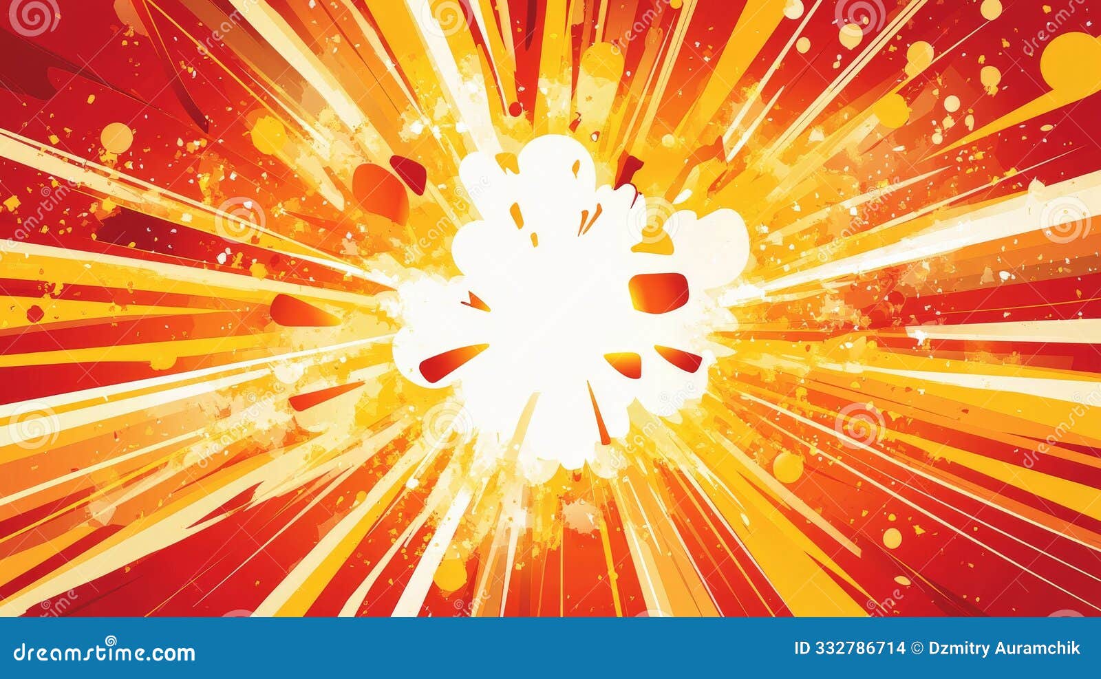 Thunder Illustration on an Abstract Pop Art Background Stock Photo ...