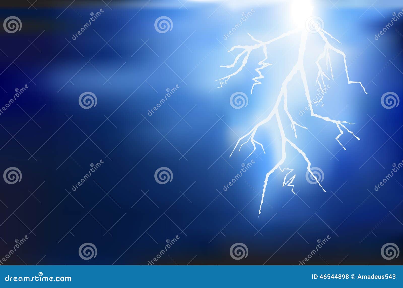 Thunder Lighting Background Stock Vector - Illustration of night, high ...