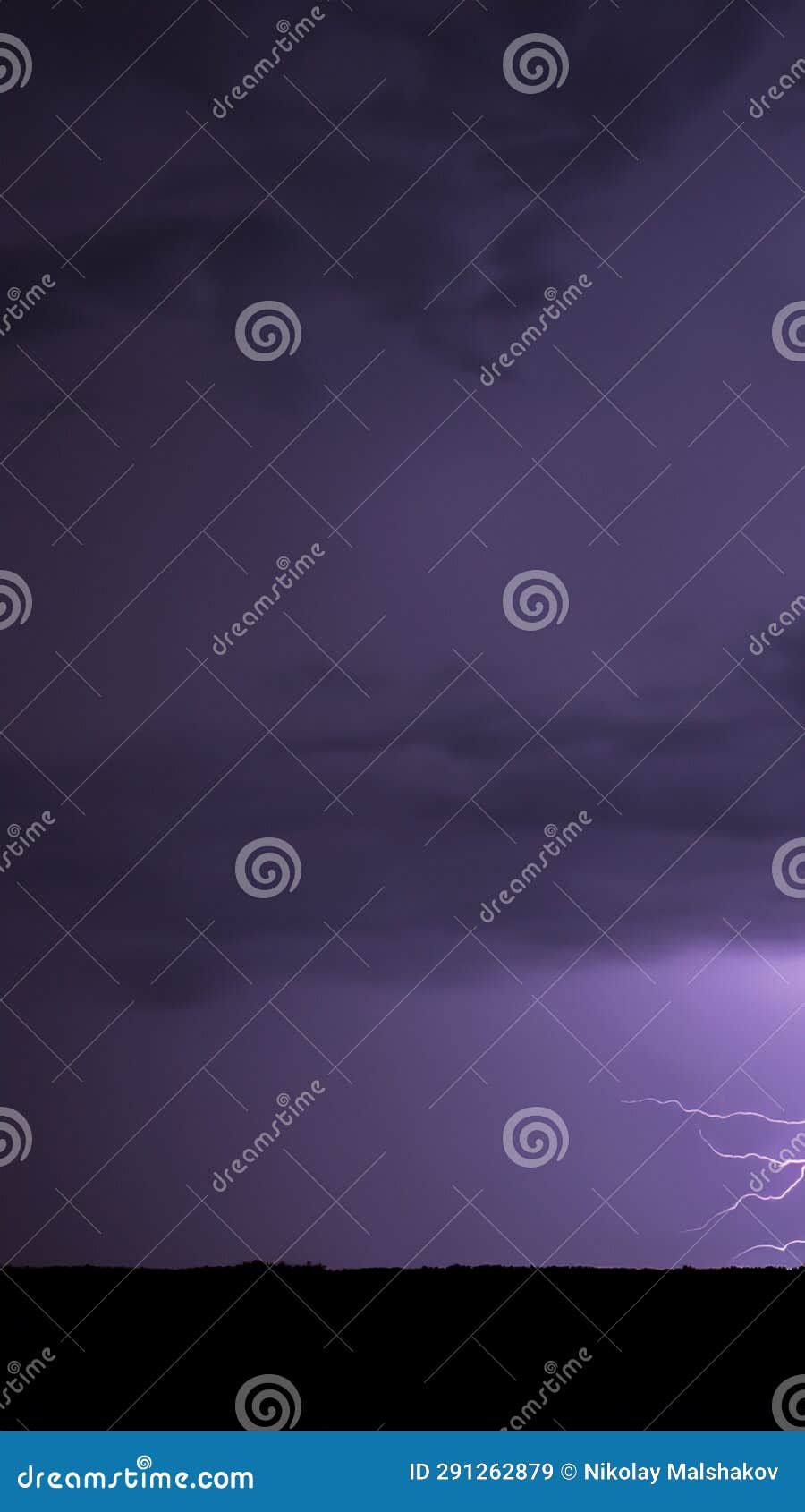 Thunder and Lightning: a Dark and Dramatic Display Stock Image - Image ...
