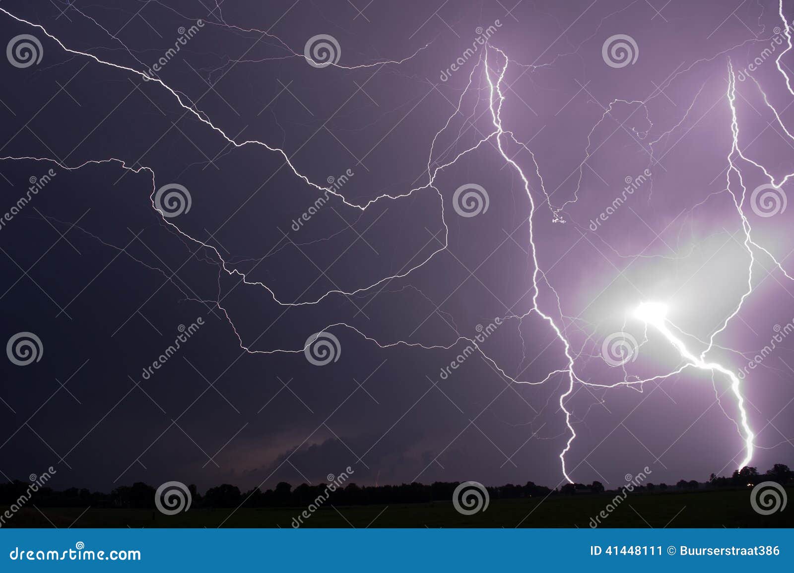 Thunder and Lightning stock image. Image of bolt, clouds - 41448111