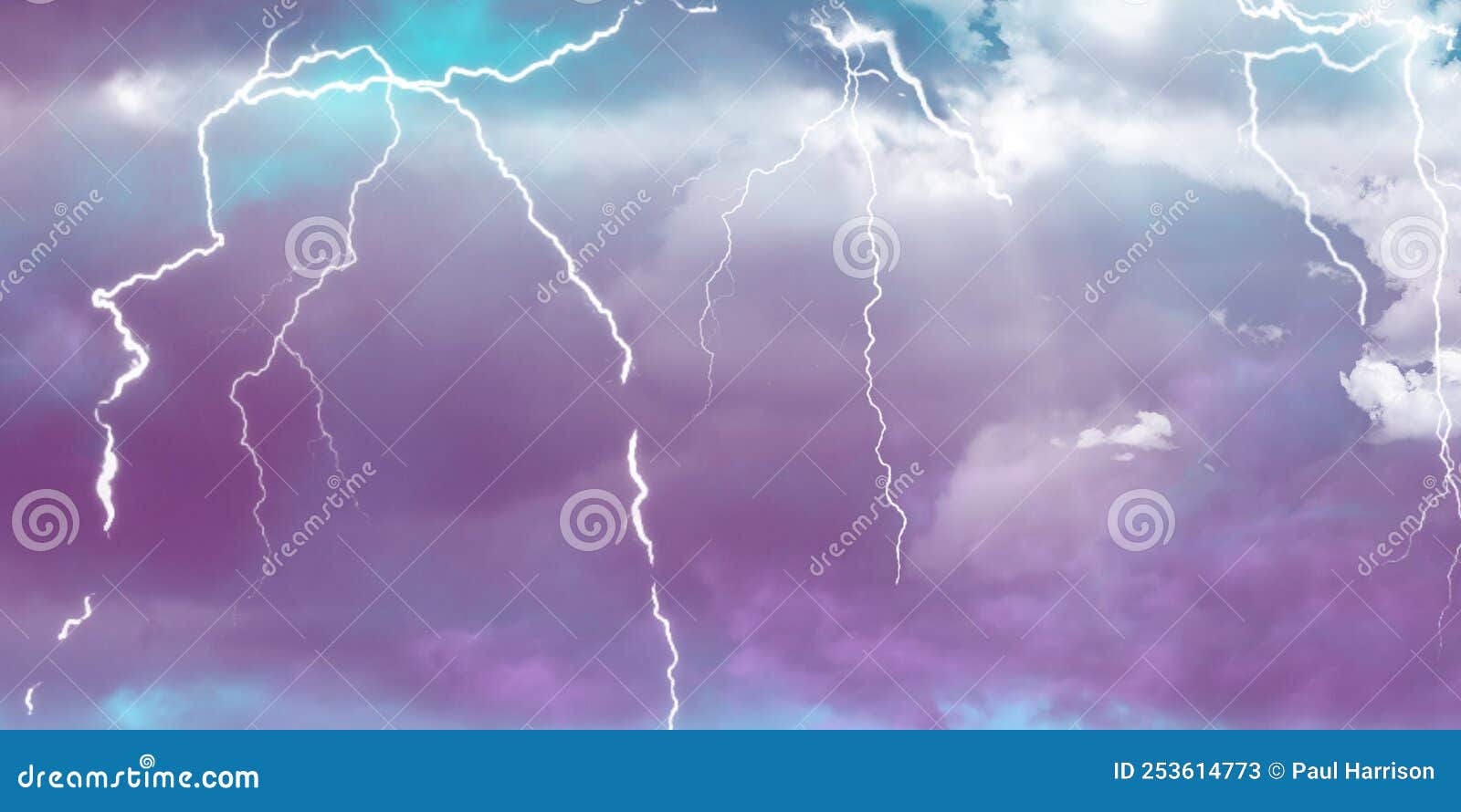 Thunder and Lightning in the Sky Stock Image - Image of lightning ...