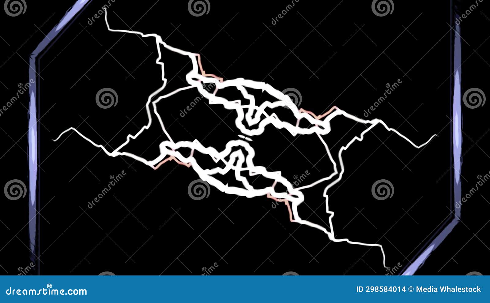 Thunder Lightning Striking Effect Animation. Design. Electricity ...