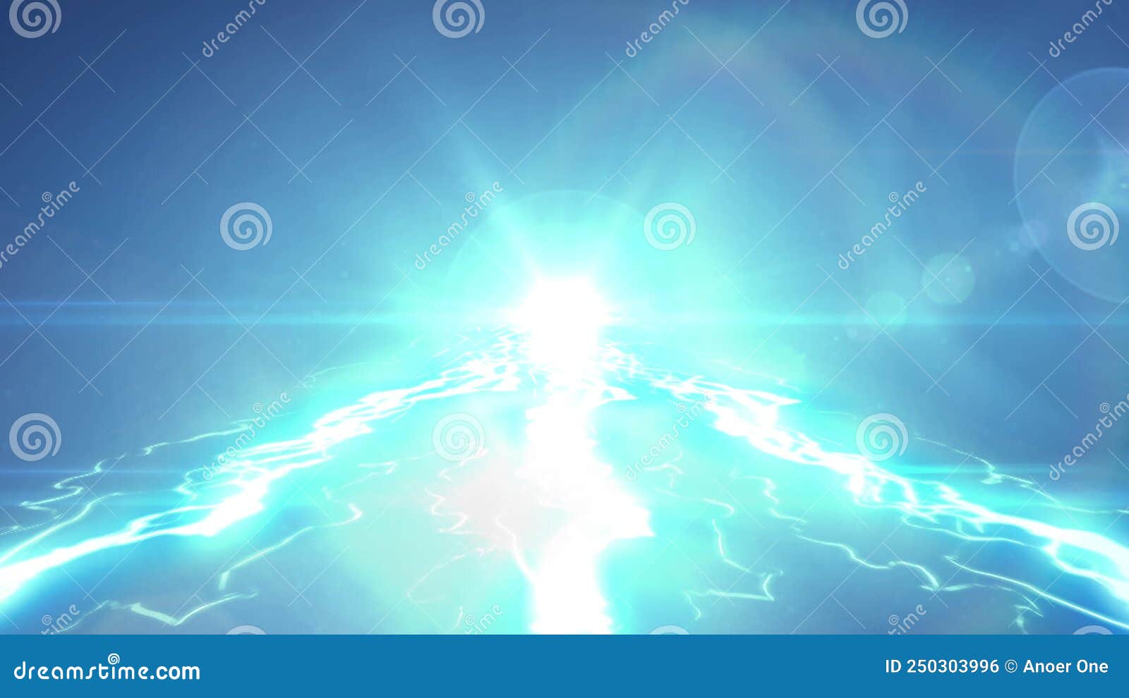 Thunder Lightning Striking Effect Animation Stock Footage - Video of ...