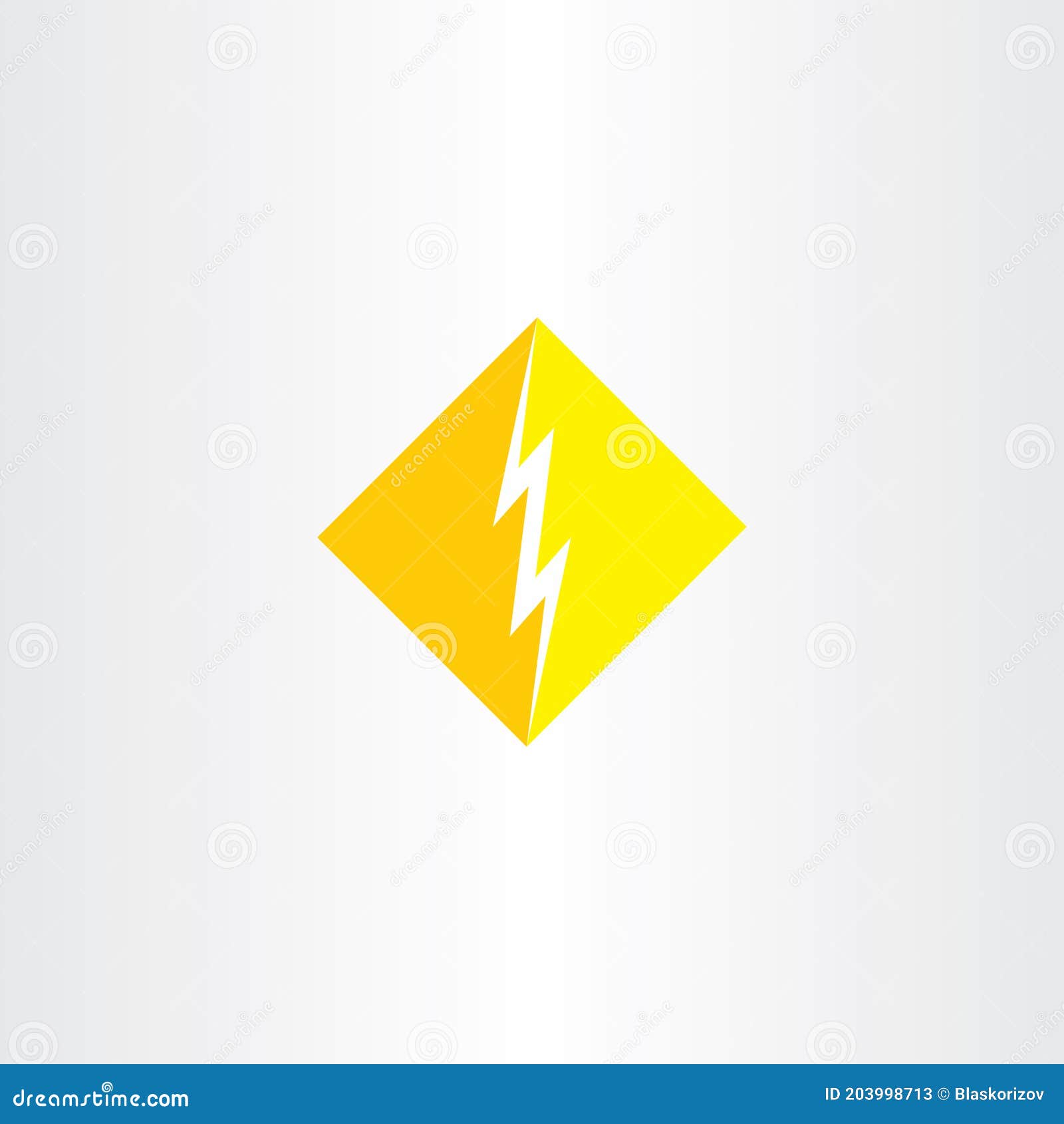 Thunder Logo Icon Vector Symbol Sign Stock Vector - Illustration of ...