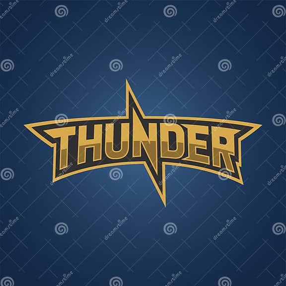 Thunder Logo Template. Vector Logos Illustration Stock Vector ...