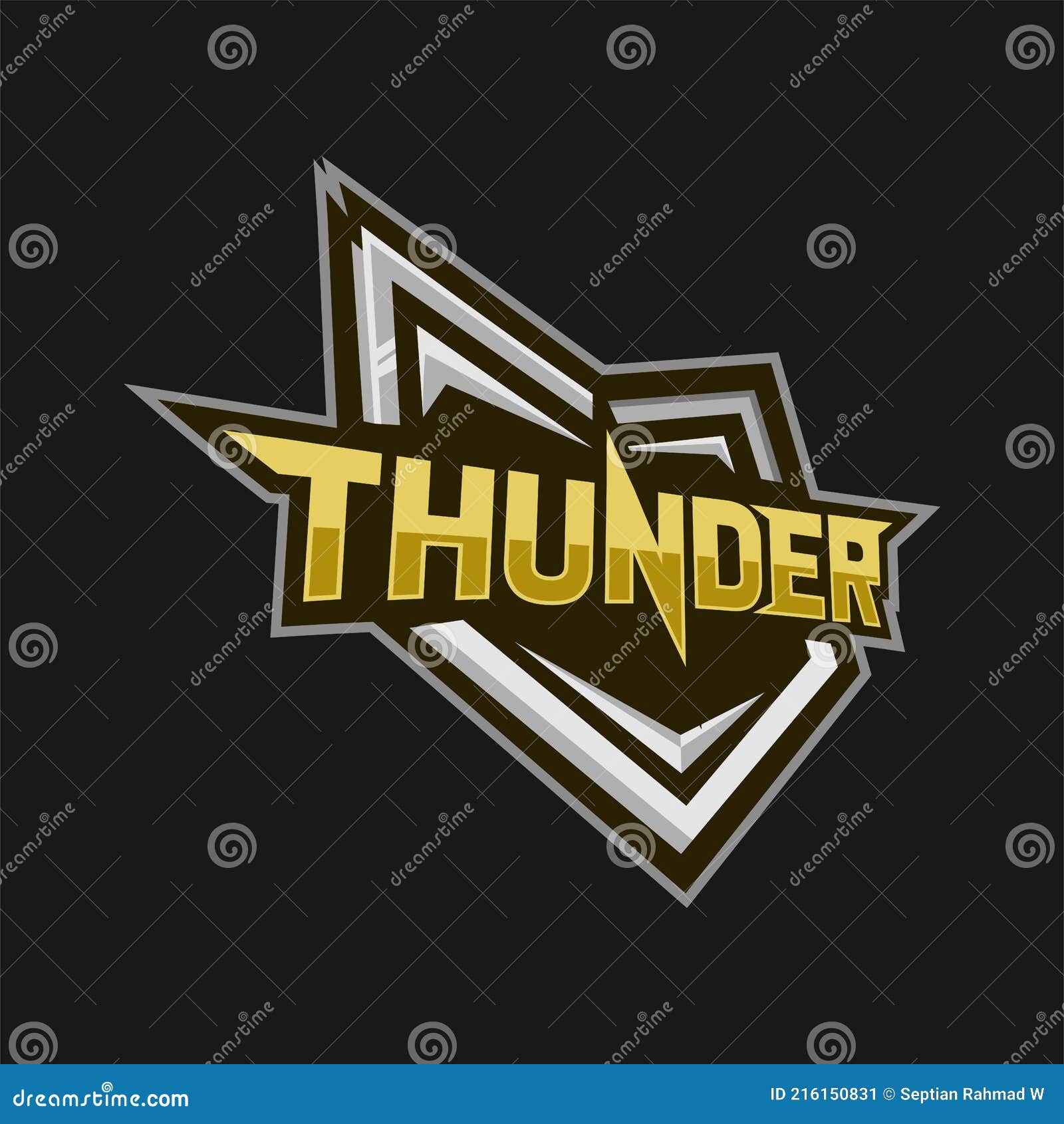 Thunder Logo Template. Vector Logos Illustration Stock Vector ...
