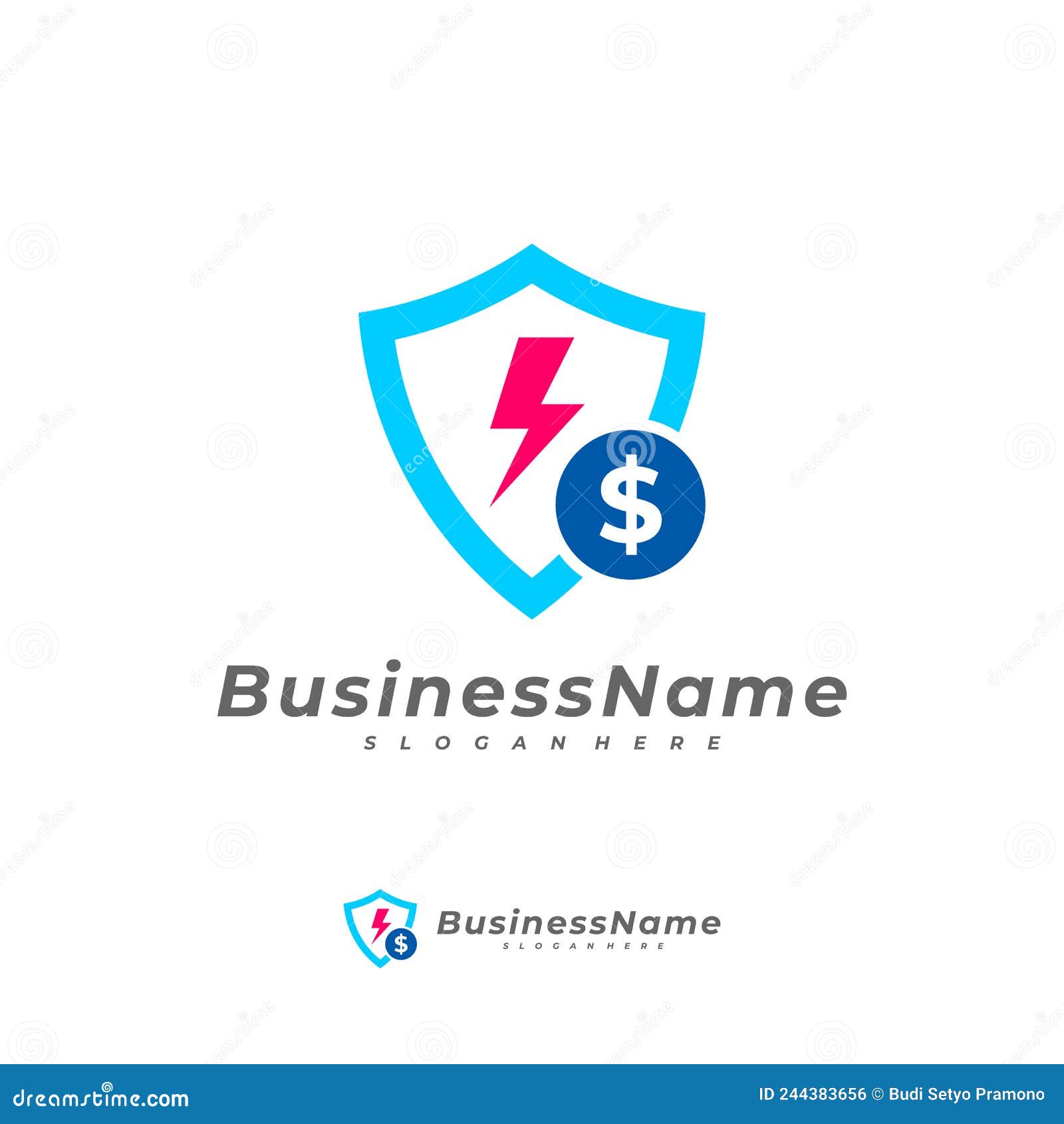 Thunder Money Logo Vector Template, Creative Money Logo Design Concepts ...