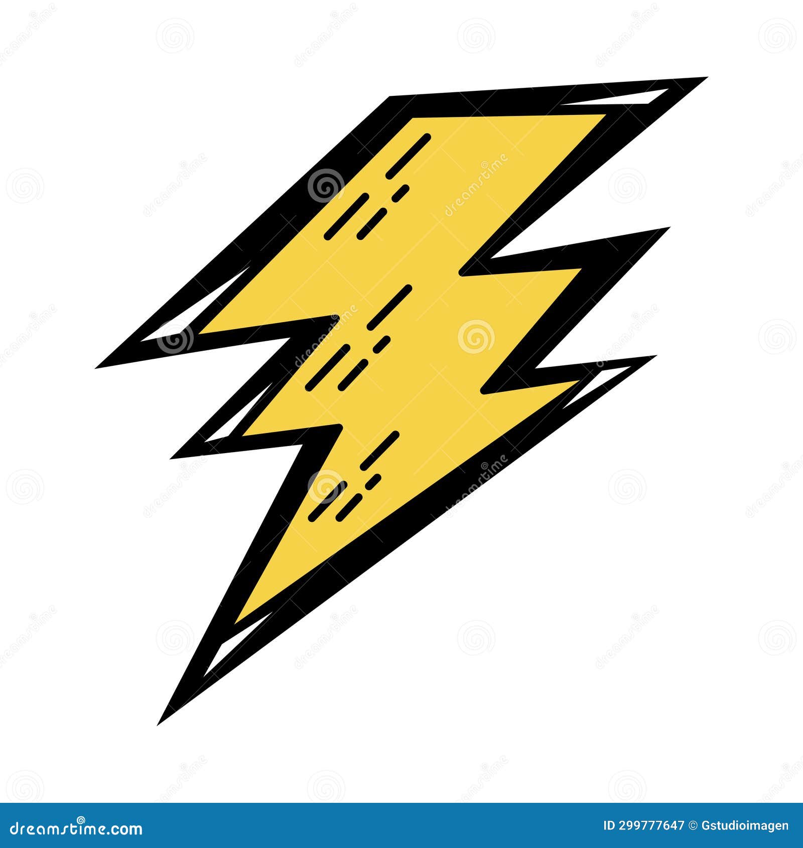 Thunder pop art design stock illustration. Illustration of blend ...