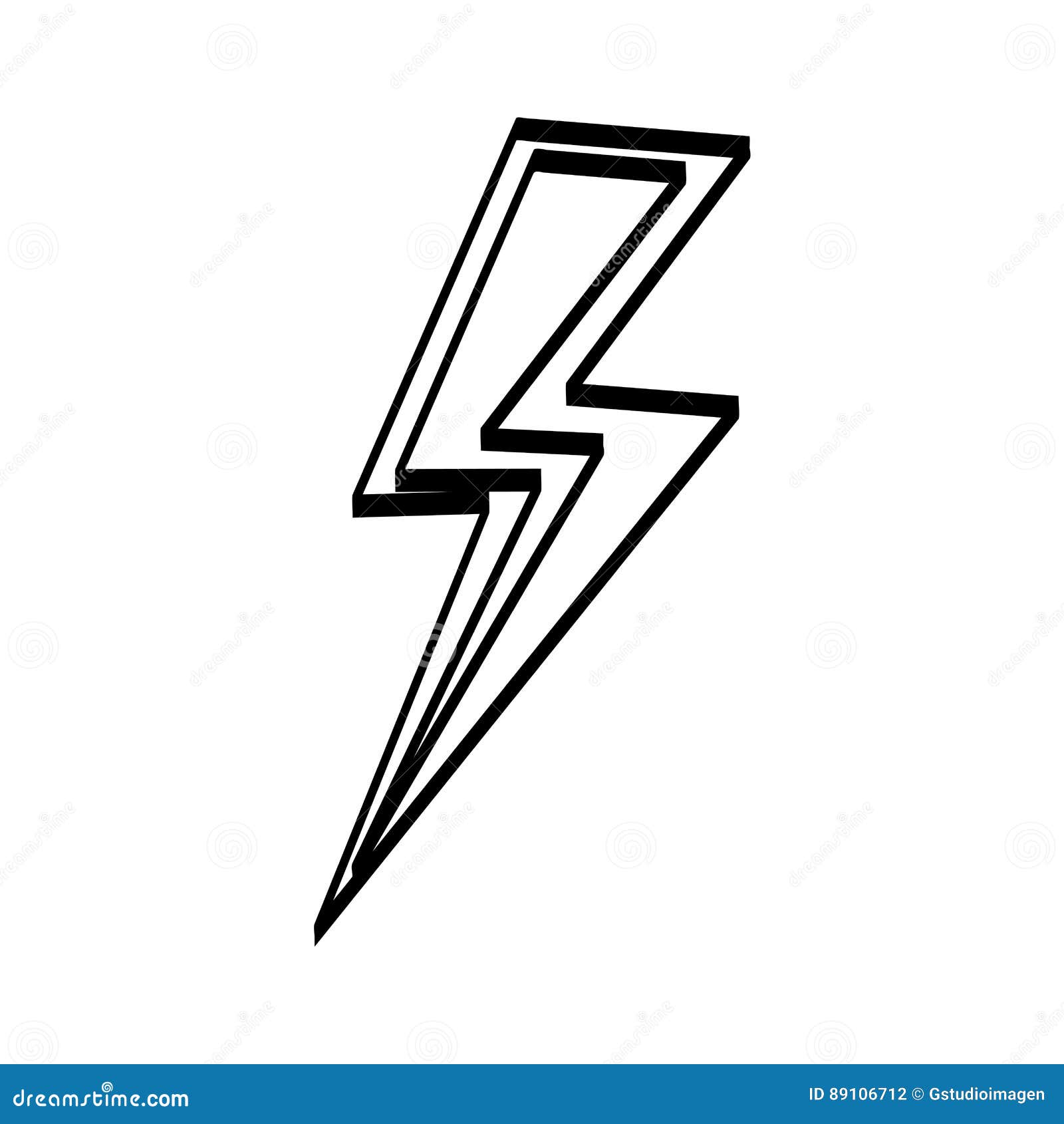 Thunder ray pop art style stock vector. Illustration of element - 89106712