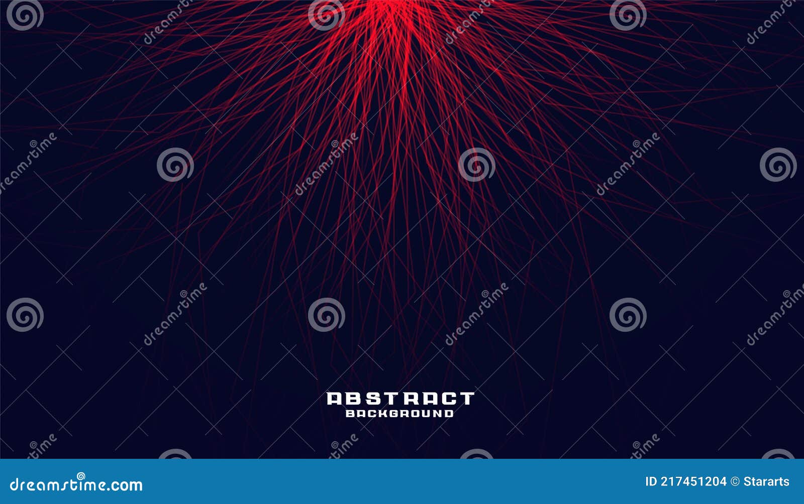 Thunder Red Rays Fractal Outburst Abstract Background Stock Vector ...