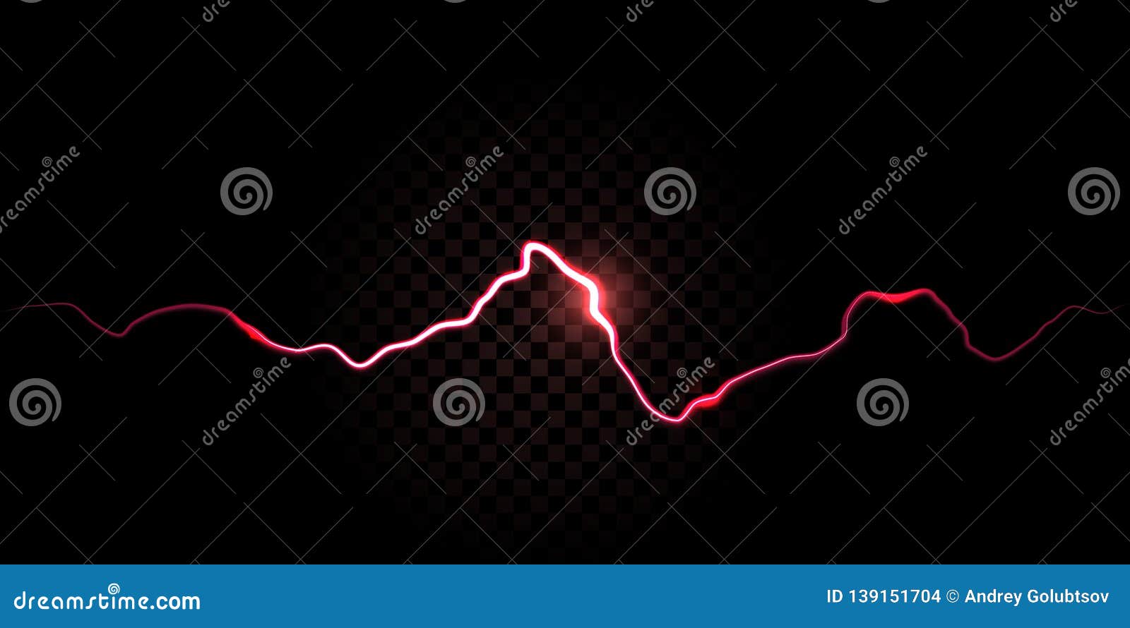 Thunder Spark, Electric Red Flash Vector Background. Electricity ...