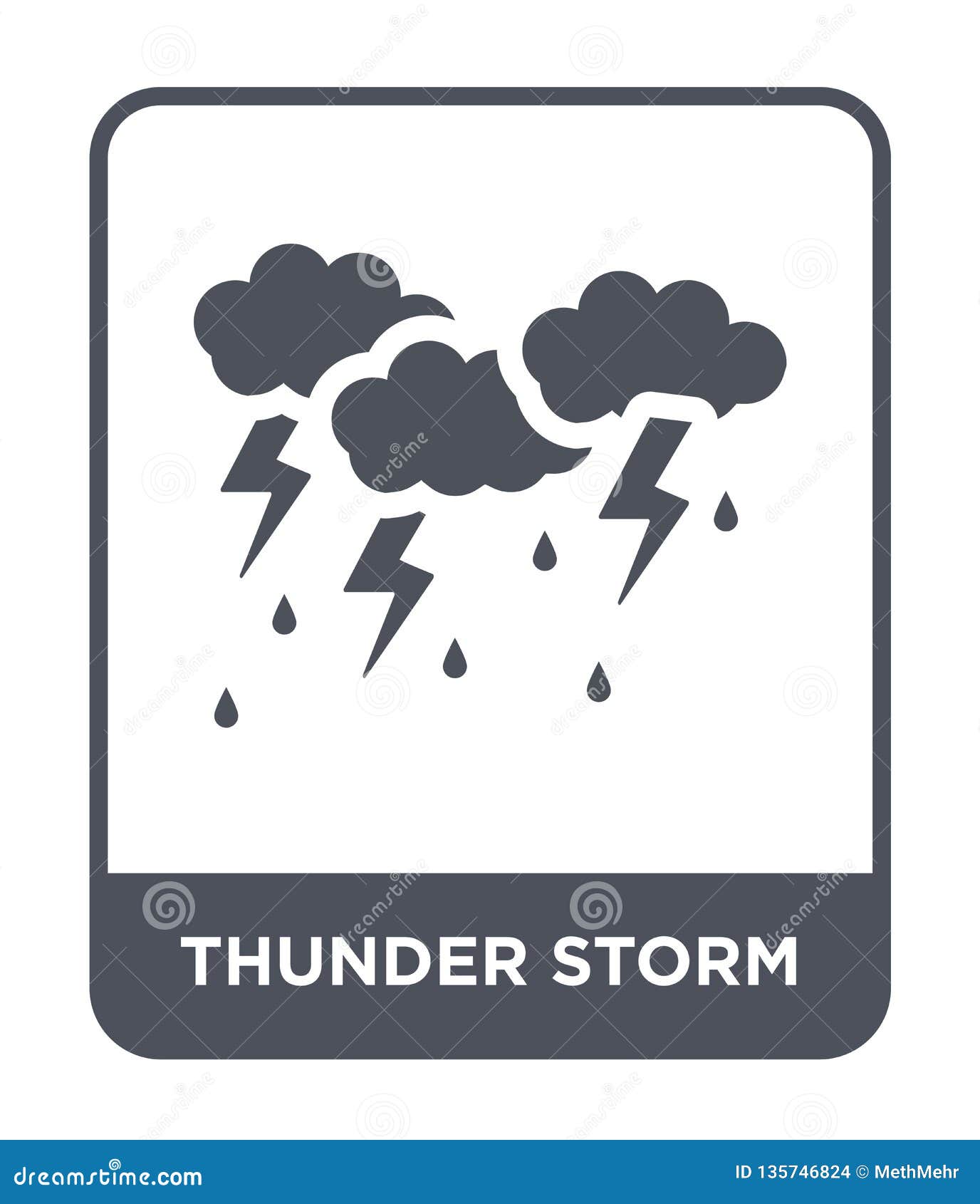 Scattered Thunderstorms Icon