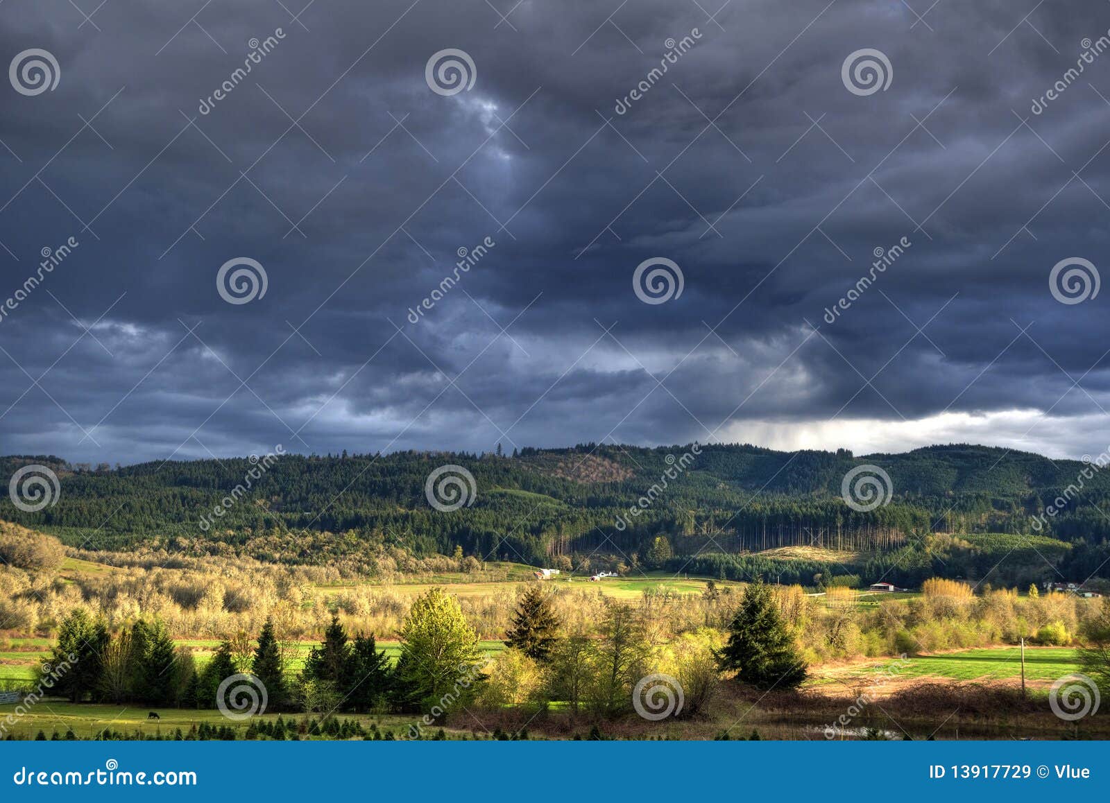 Thunder Storm Landscape stock image. Image of danger - 13917729