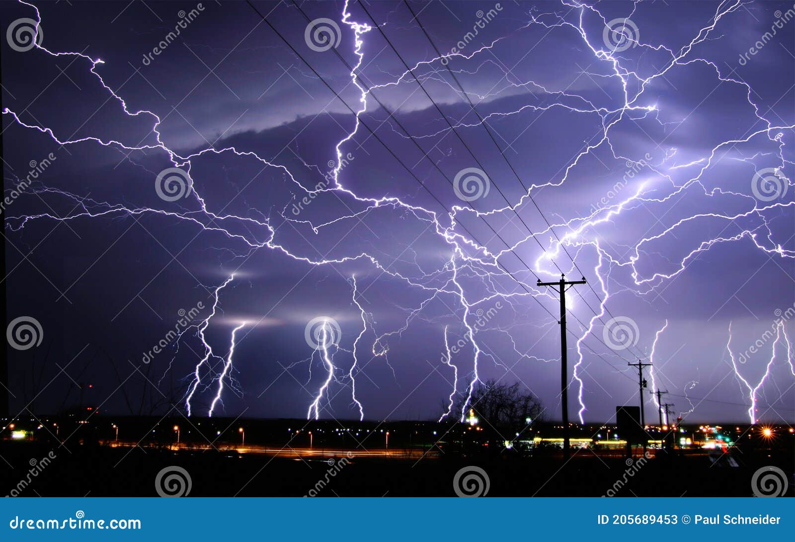Thunder Storm Lightning Weather Cloud Stock Image - Image of light ...