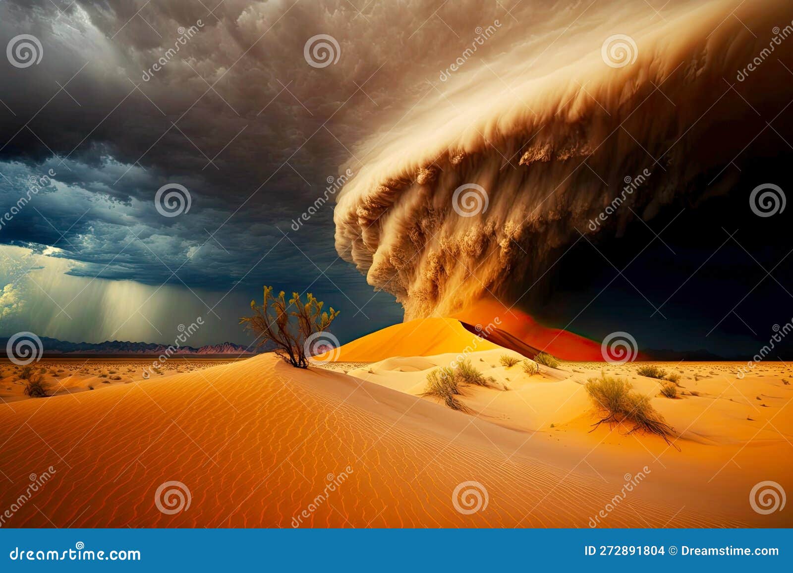 Thunder Storm Rages Over Desert Dune Natural Disaster , Made with ... Thunder Storm Rages Over Desert Dune Natural Disaster , Made with ...