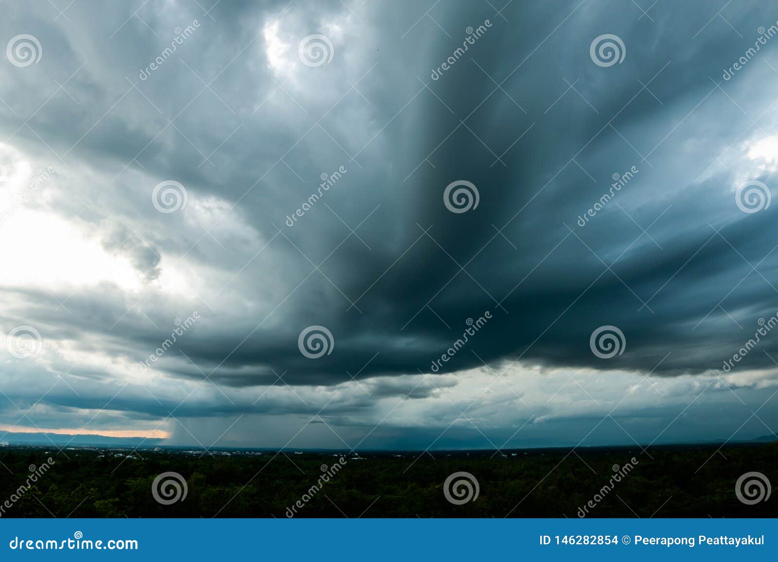 Thunder Storm Sky Rain Clouds Stock Photo - Image of heaven, season ...