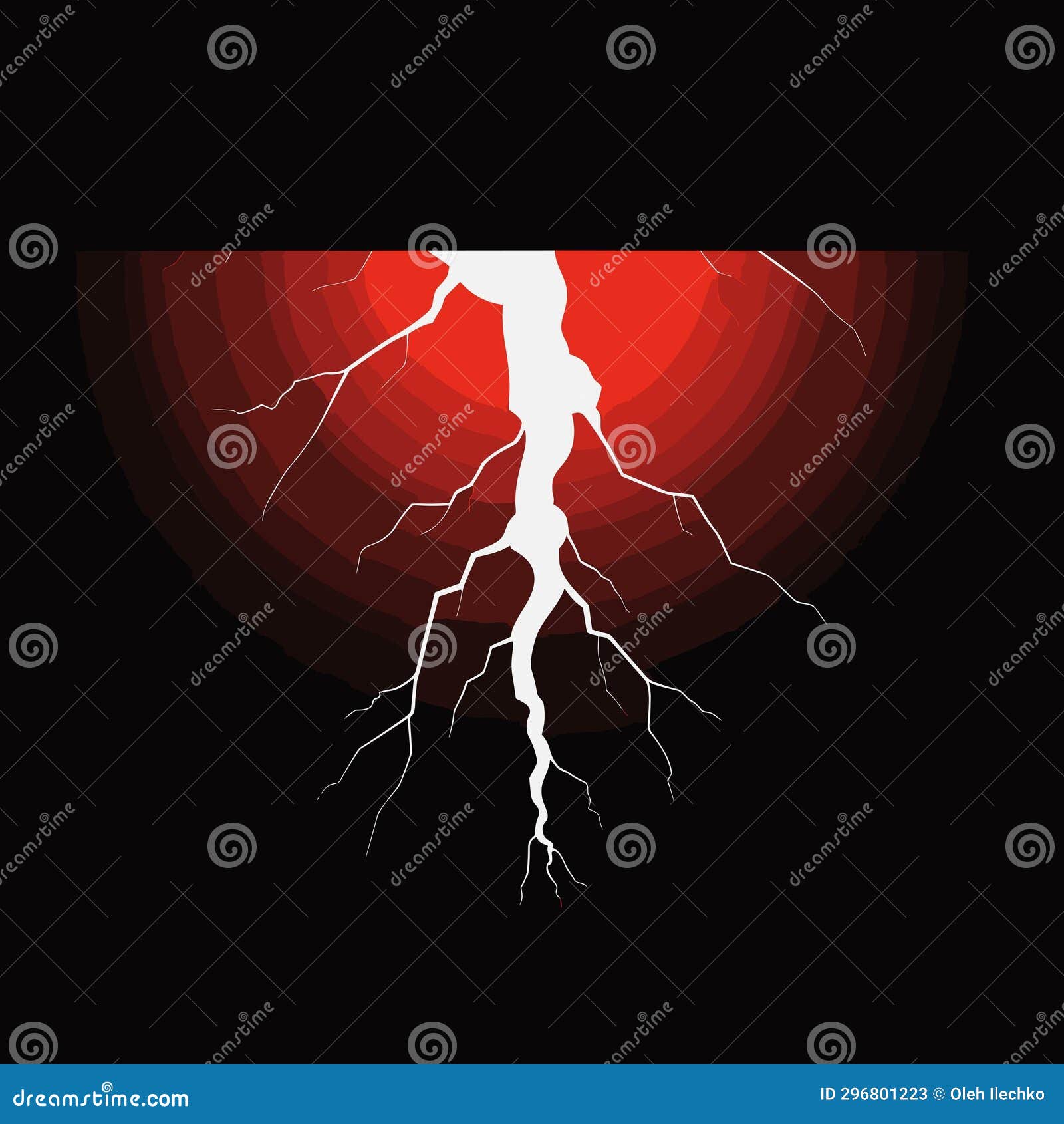 Thunder Storm Vector Flat Minimalistic Isolated Illustration Stock ...