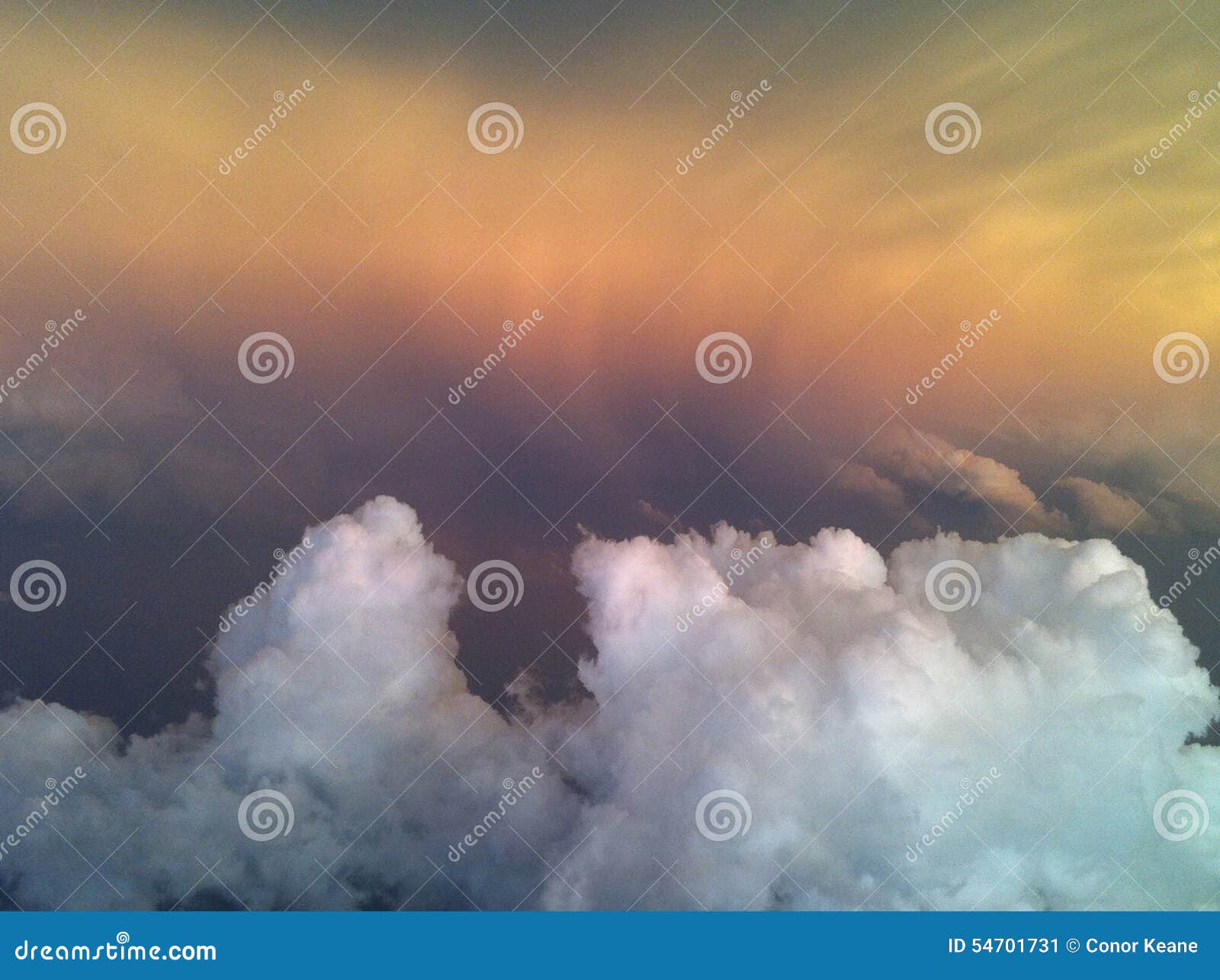 Thunder Storms Below Flight Stock Image - Image of thunder, storms ...