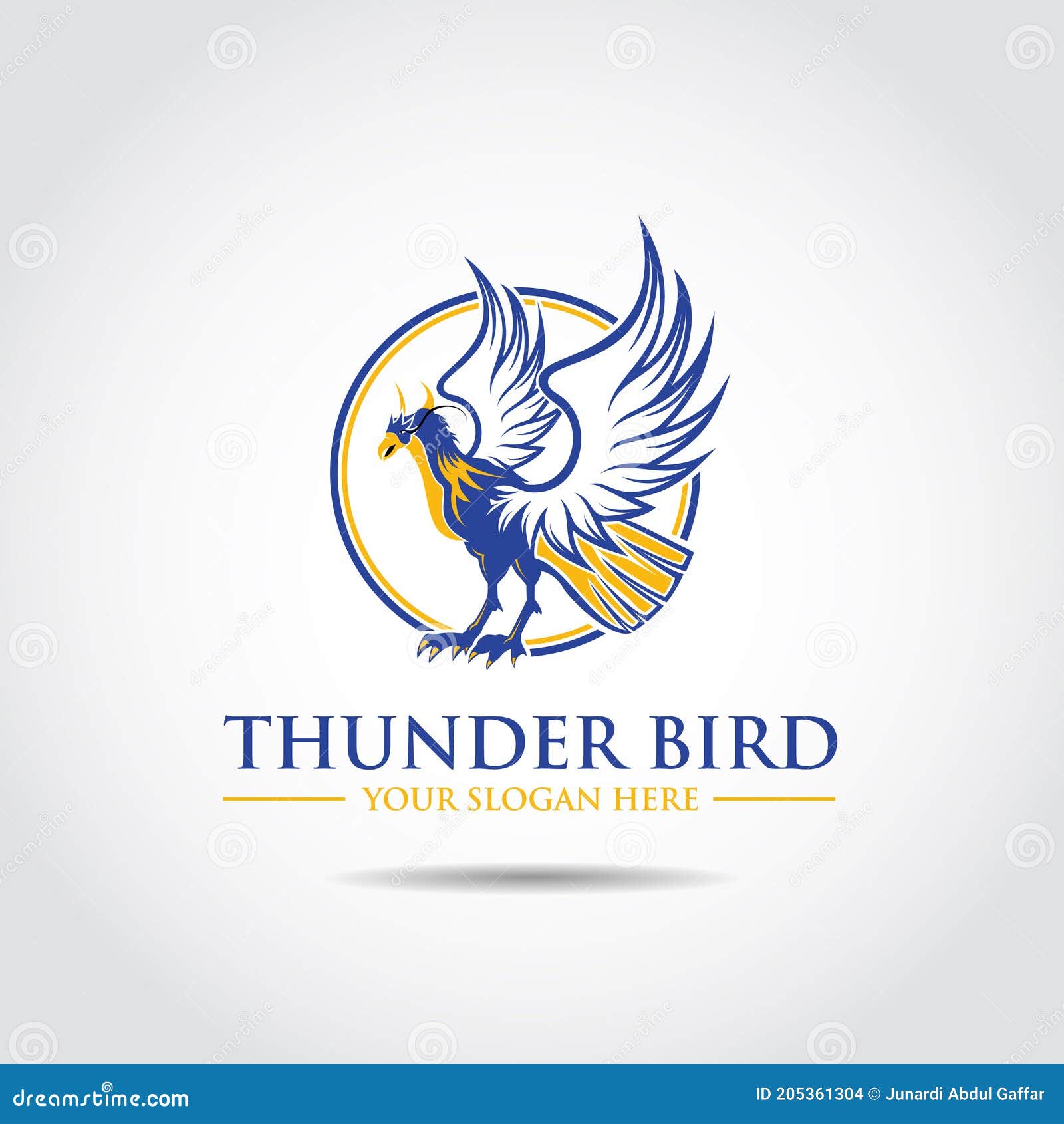 Thunderbird Logo Template. Vector Illustrator Eps.10 Stock Vector ...