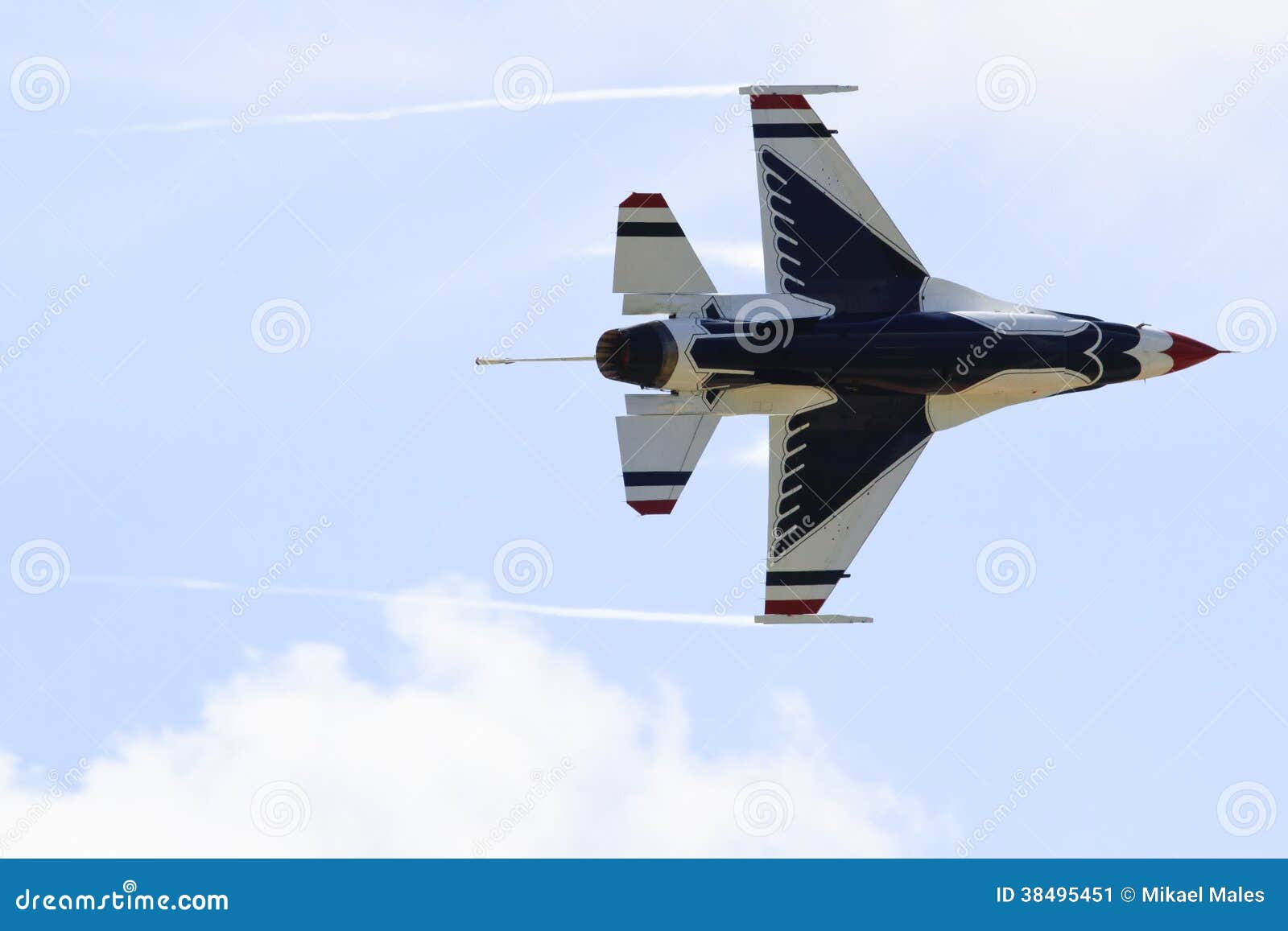 Thunderbird Pilot In Tight Turn Editorial Photo - Image of base, black ...