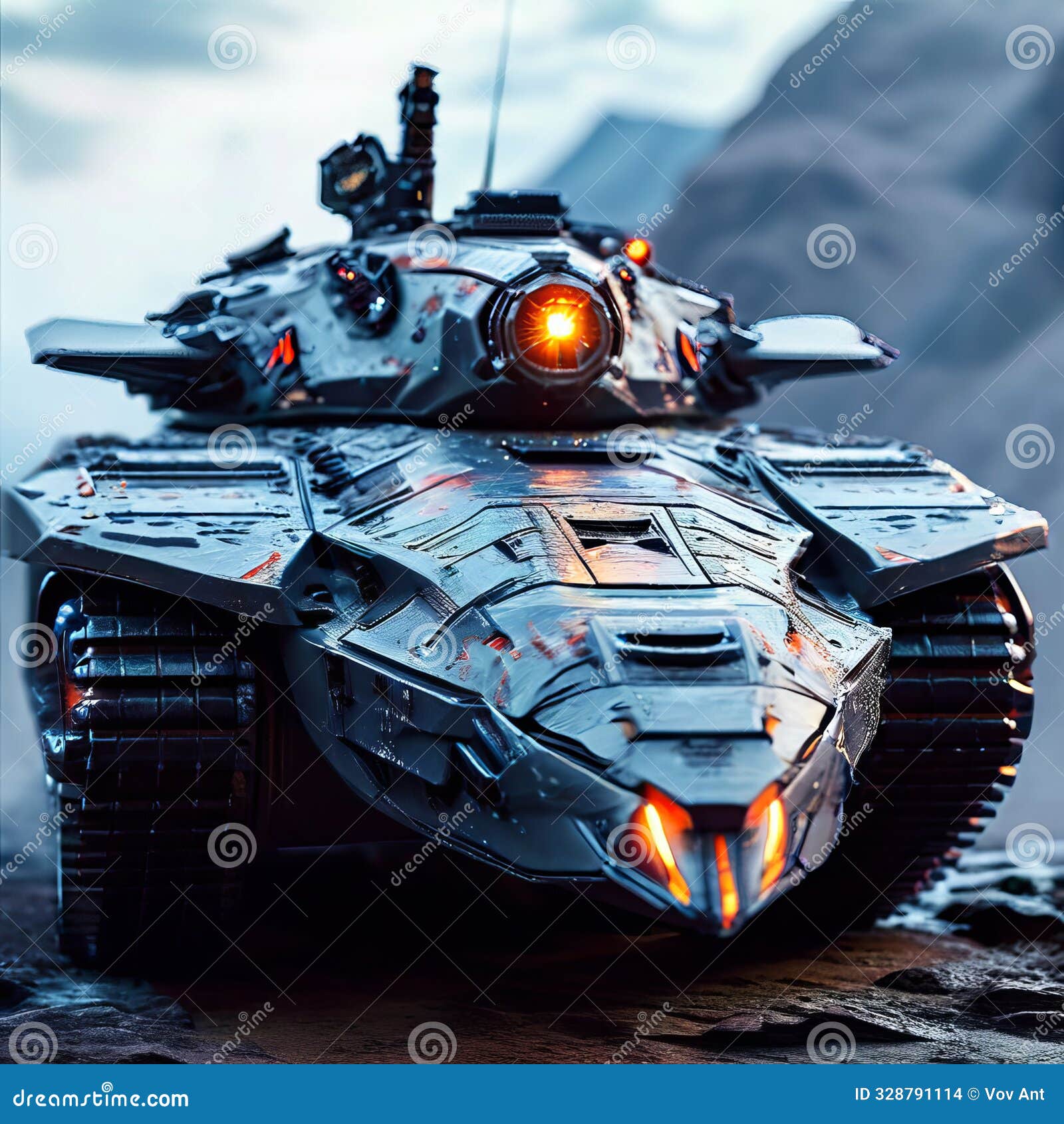 Thunderbird Tank A Tank With Wings That Can Generate Powerful H Stock ...