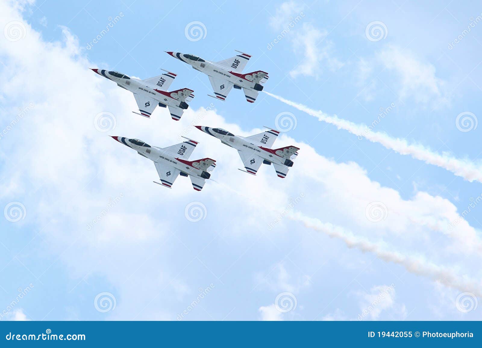 Thunderbirds Air Force Demonstration Team Editorial Image - Image of ...