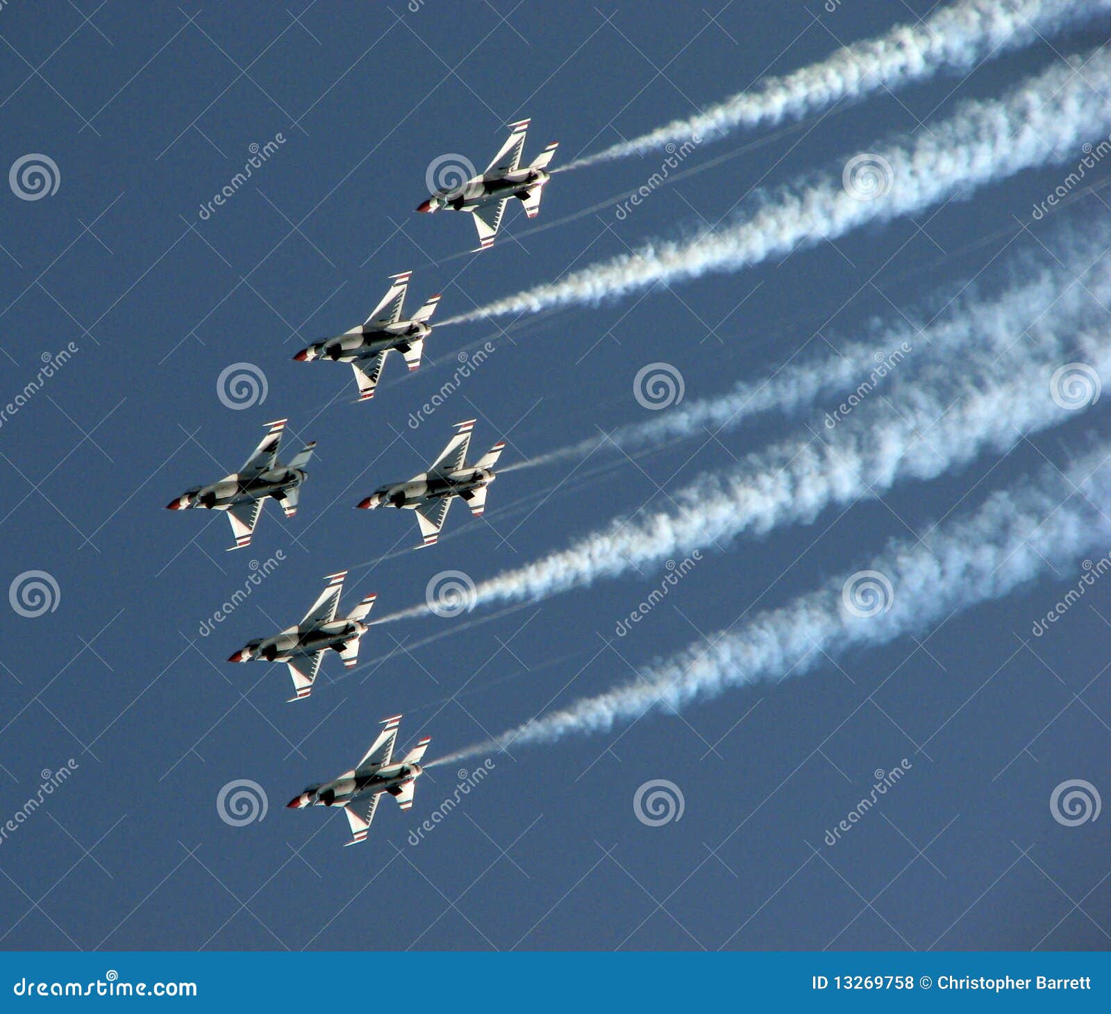 Thunderbirds Flyby with Smoke Stock Photo - Image of team, flyby: 13269758