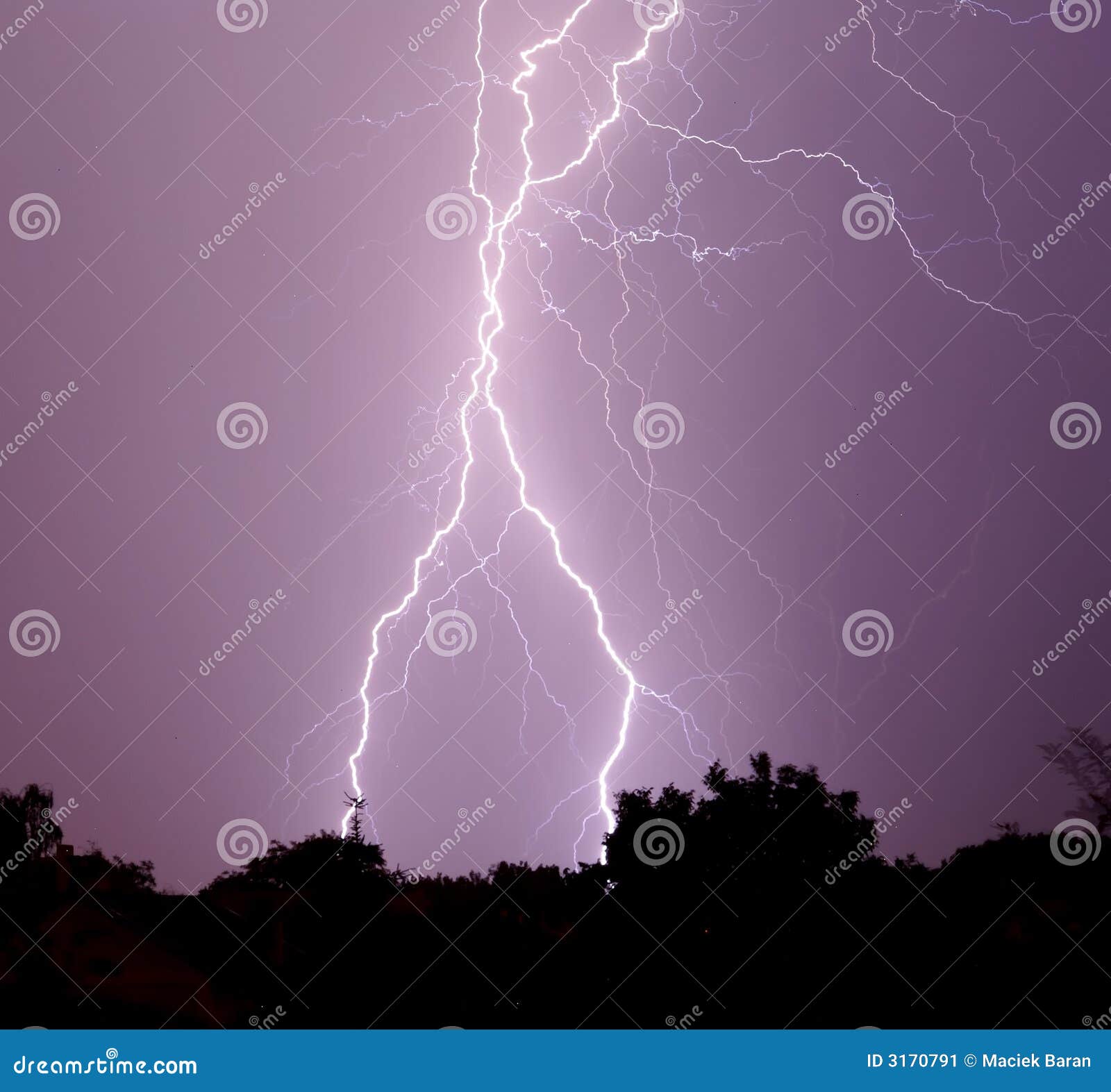 Thunderbolt stock image. Image of weather, thunderstorm - 3170791