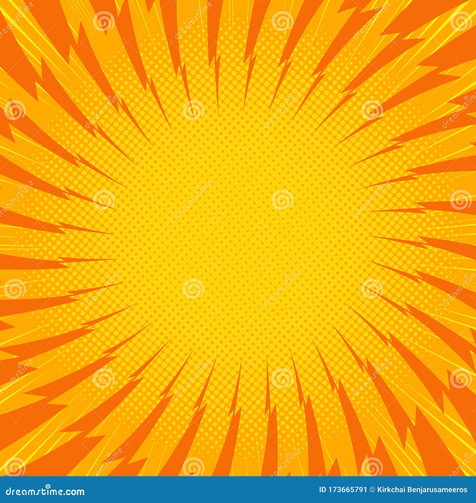 Thunderbolt Comic Background Halftone Screen 15 Cartoon Vector | CartoonDealer.com #173665791