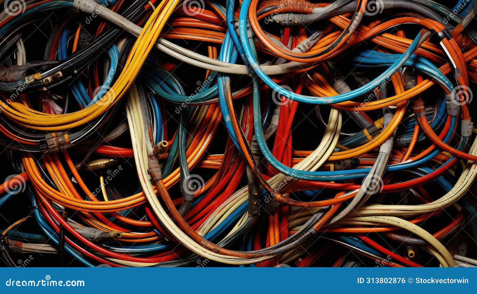 Thunderbolt Computer Cables Royalty-Free Cartoon | CartoonDealer.com ...