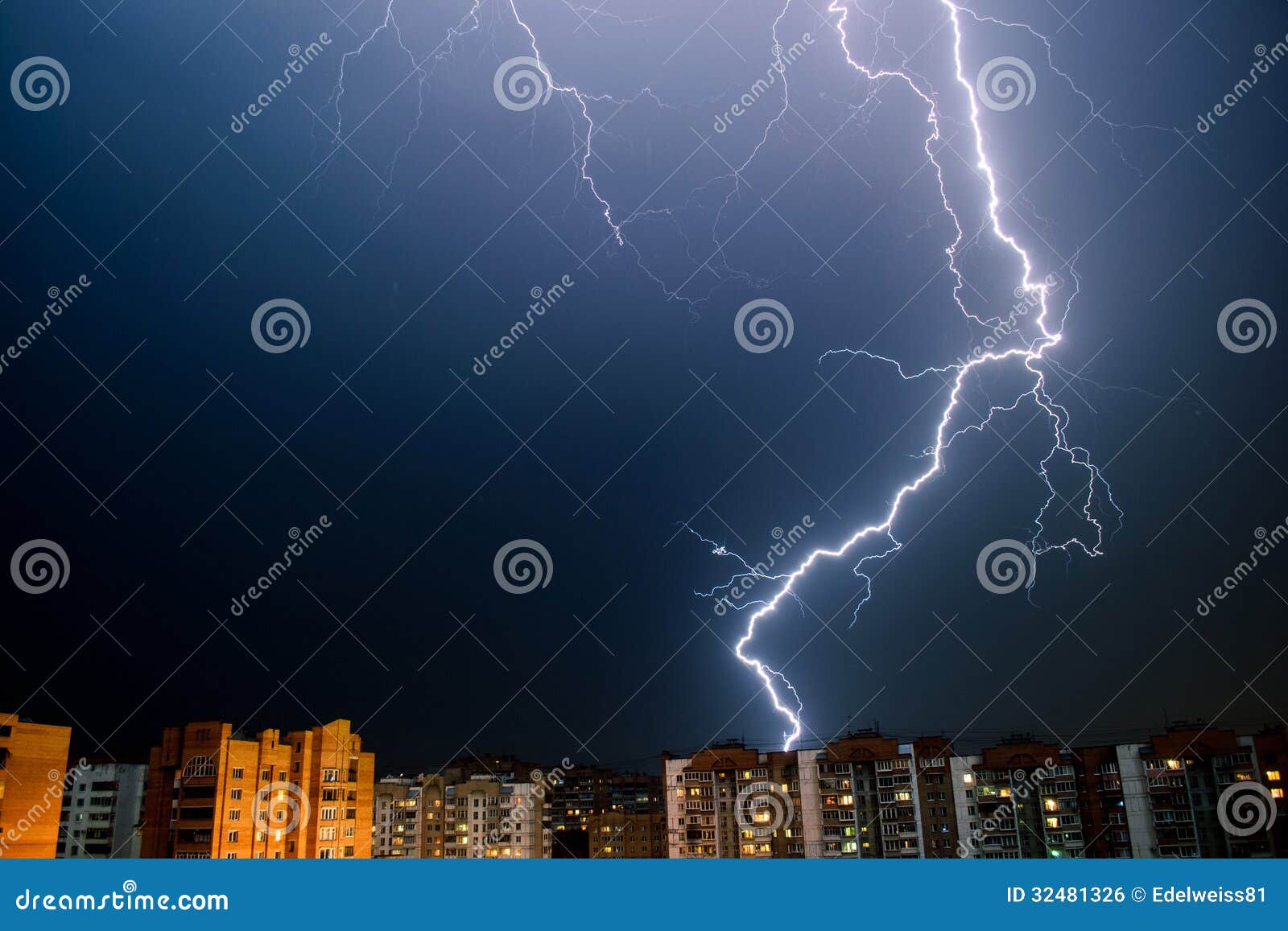 Thunderbolt stock photo. Image of thunderbolt, storm - 32481326