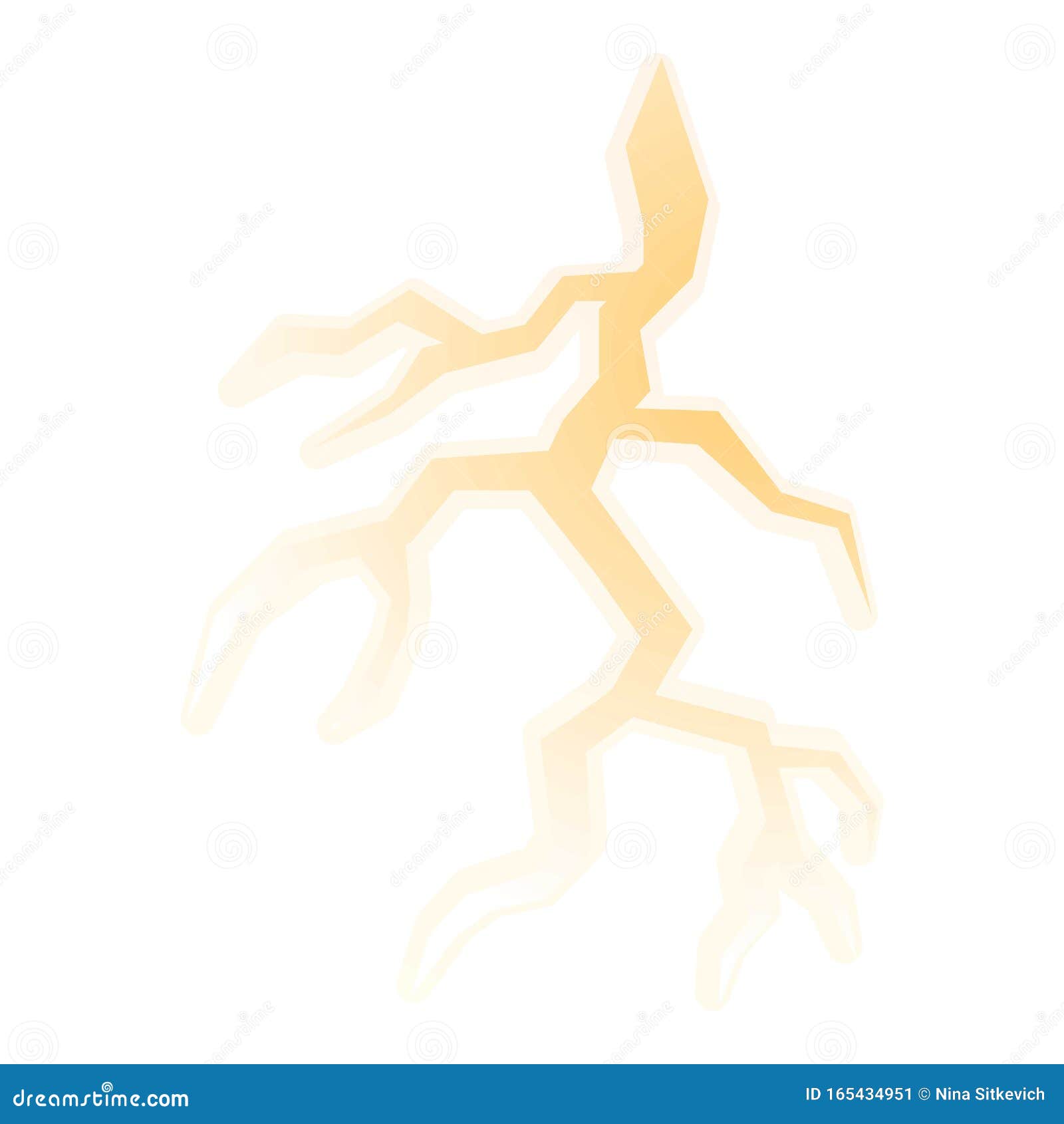 Thunderbolt Icon, Cartoon Style Stock Vector - Illustration of ...