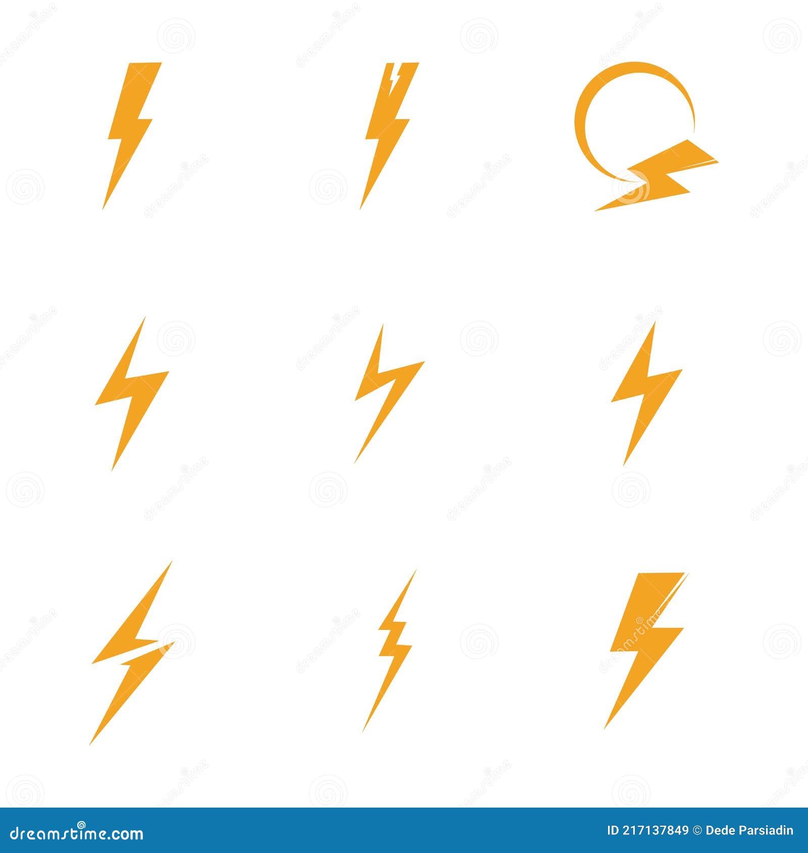Thunderbolt stock vector. Illustration of thunderstorm - 217137849