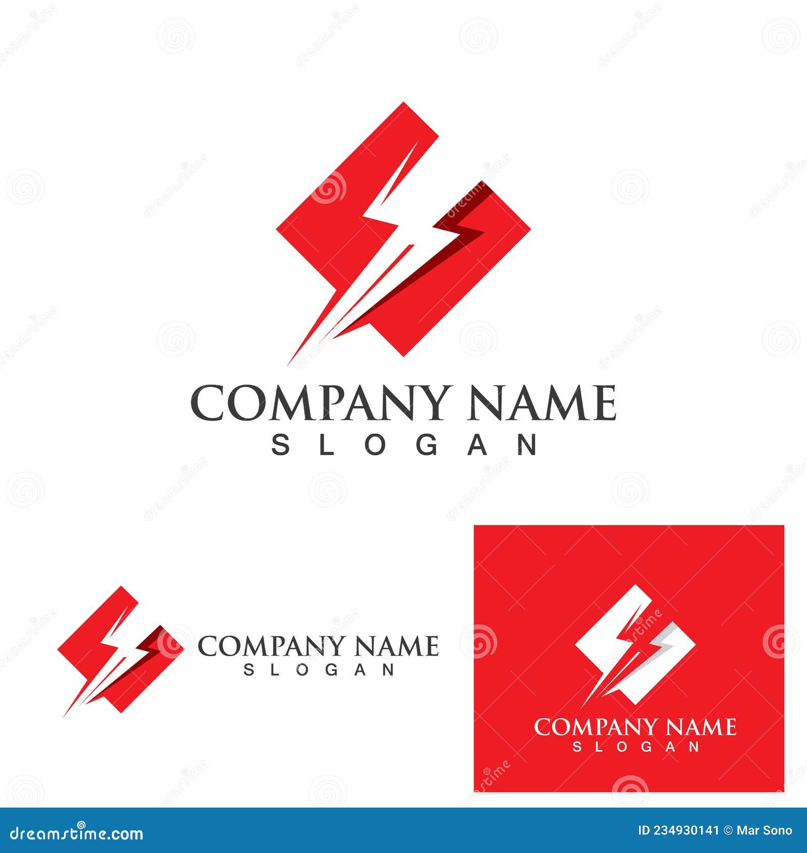 Thunderbolt Lightning Flash Logo Vector Stock Vector - Illustration of ...