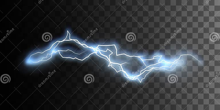 Thunderbolt or Lightning Visual Effect for Design Stock Vector ...