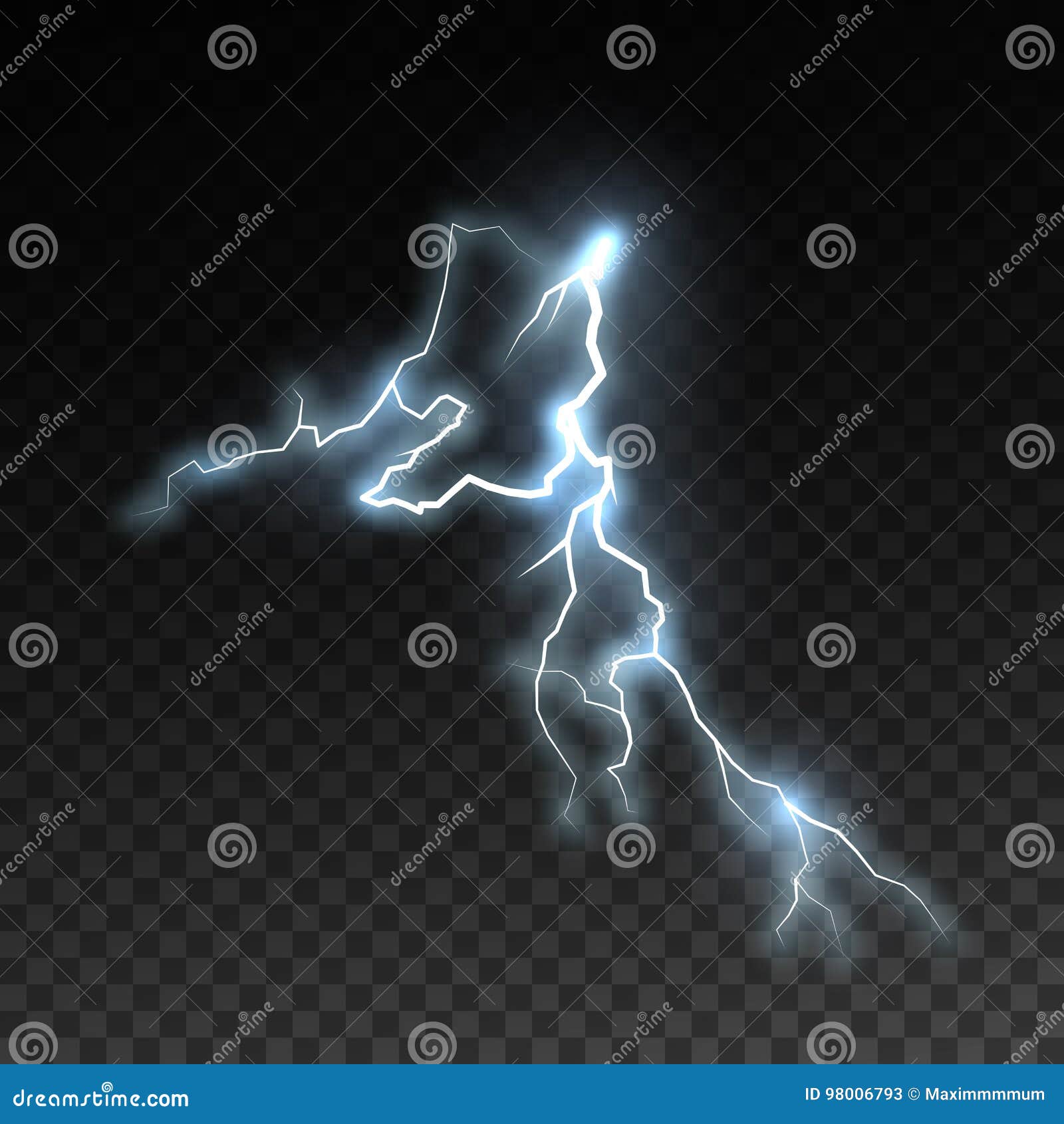Thunderbolt or Lightning Visual Effect for Design Stock Vector ...