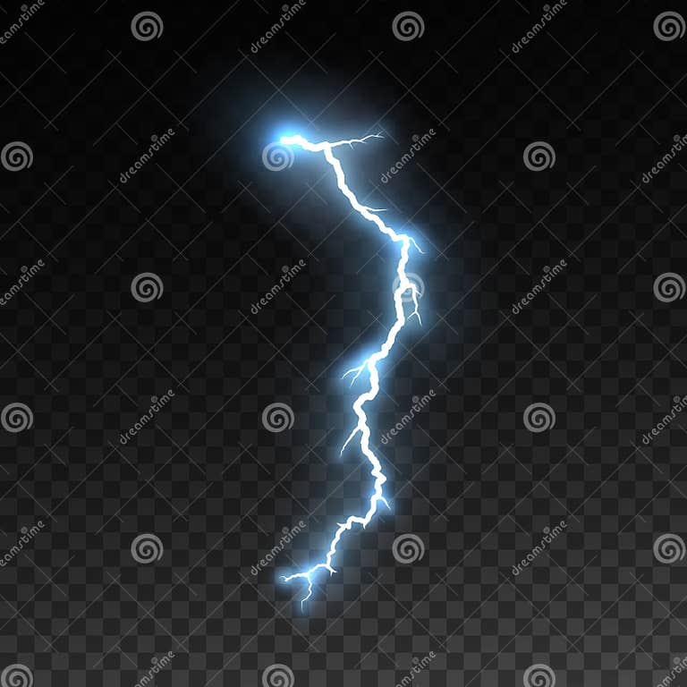 Thunderbolt or Lightning Visual Effect for Design Stock Vector ...