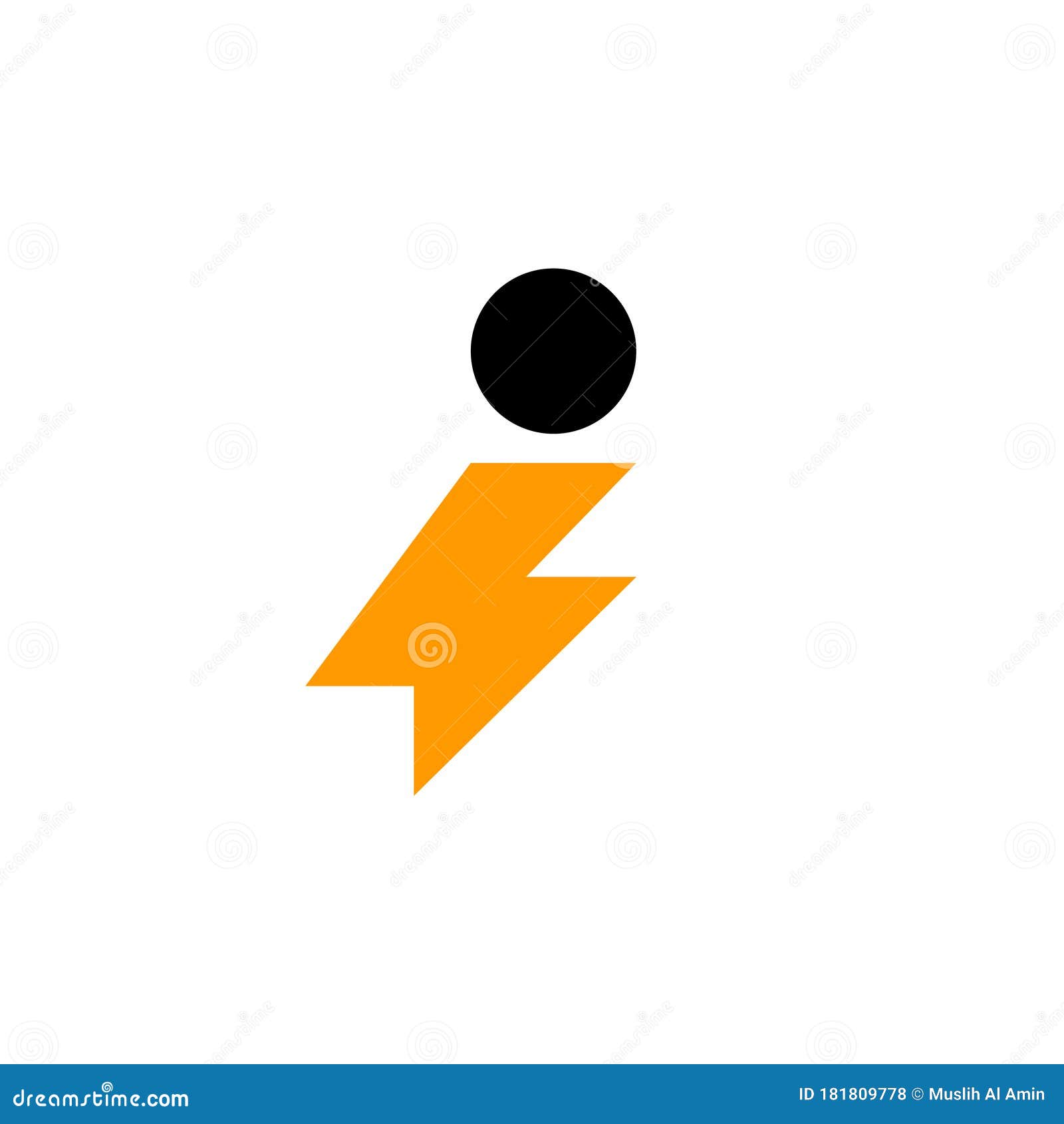 Thunderbolt logo design stock vector. Illustration of concept - 181809778