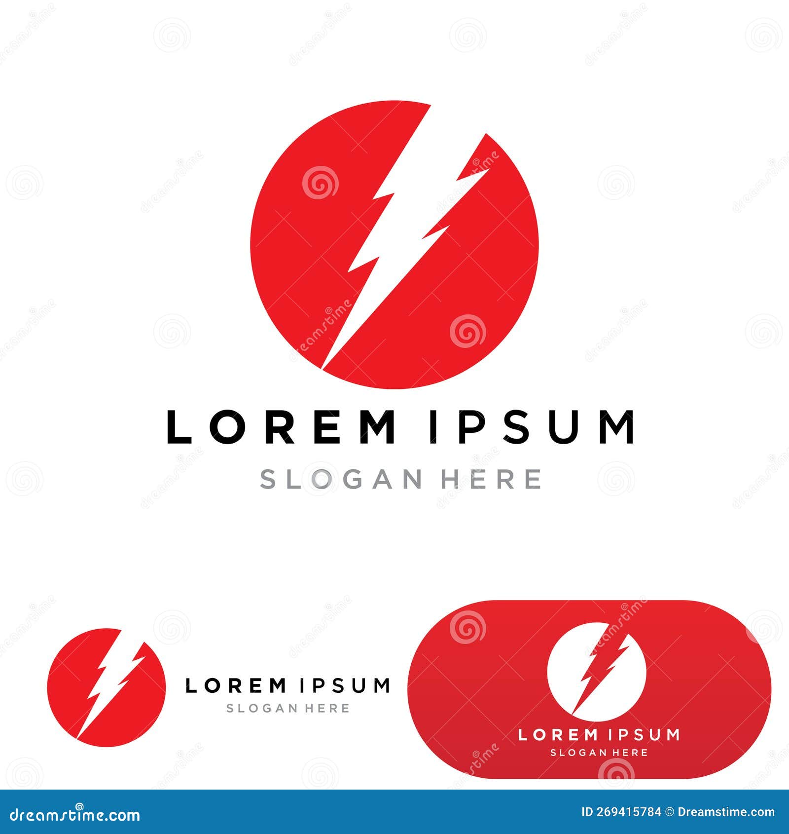 Thunderbolt Logo and Symbol Vector Stock Vector - Illustration of shape ...