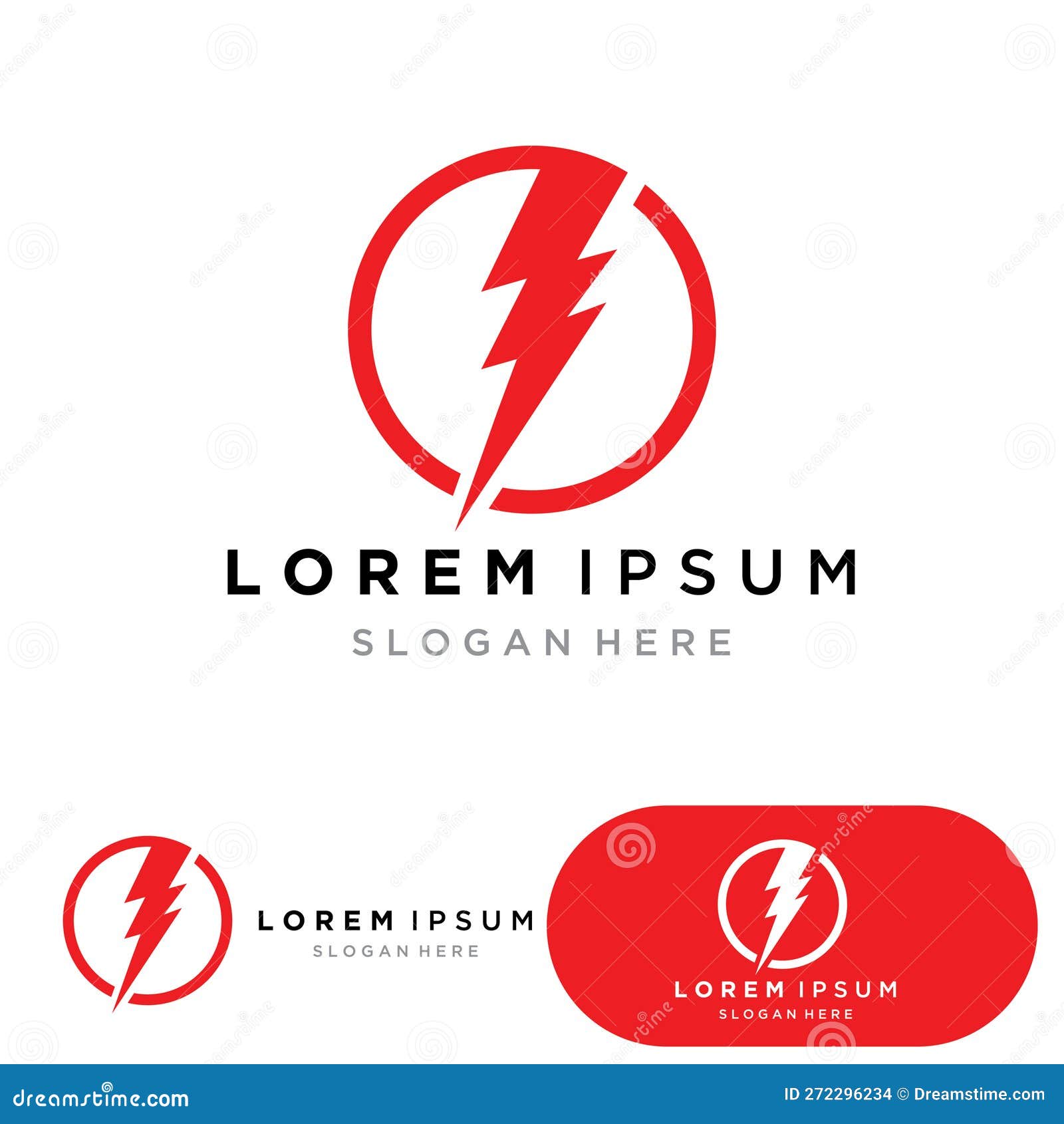 Thunderbolt Logo and Symbol Vector Stock Vector - Illustration of bolt ...