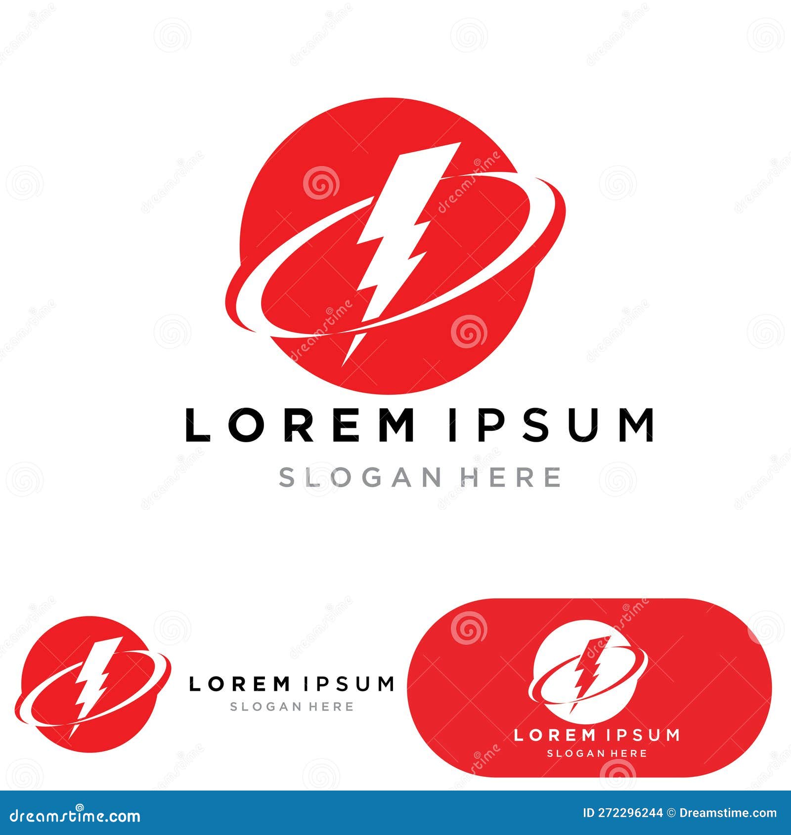 Thunderbolt Logo and Symbol Vector Stock Vector - Illustration of ...