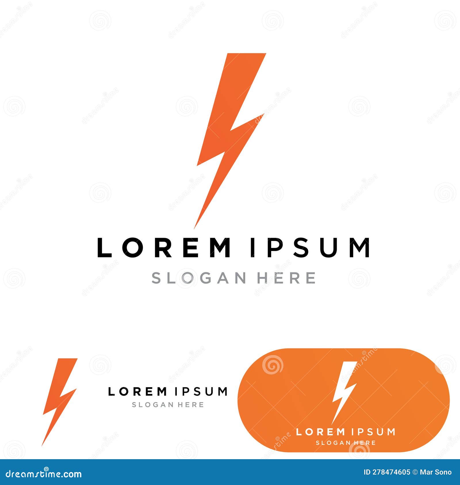 Thunderbolt Logo and Symbol Vector Stock Vector - Illustration of ...