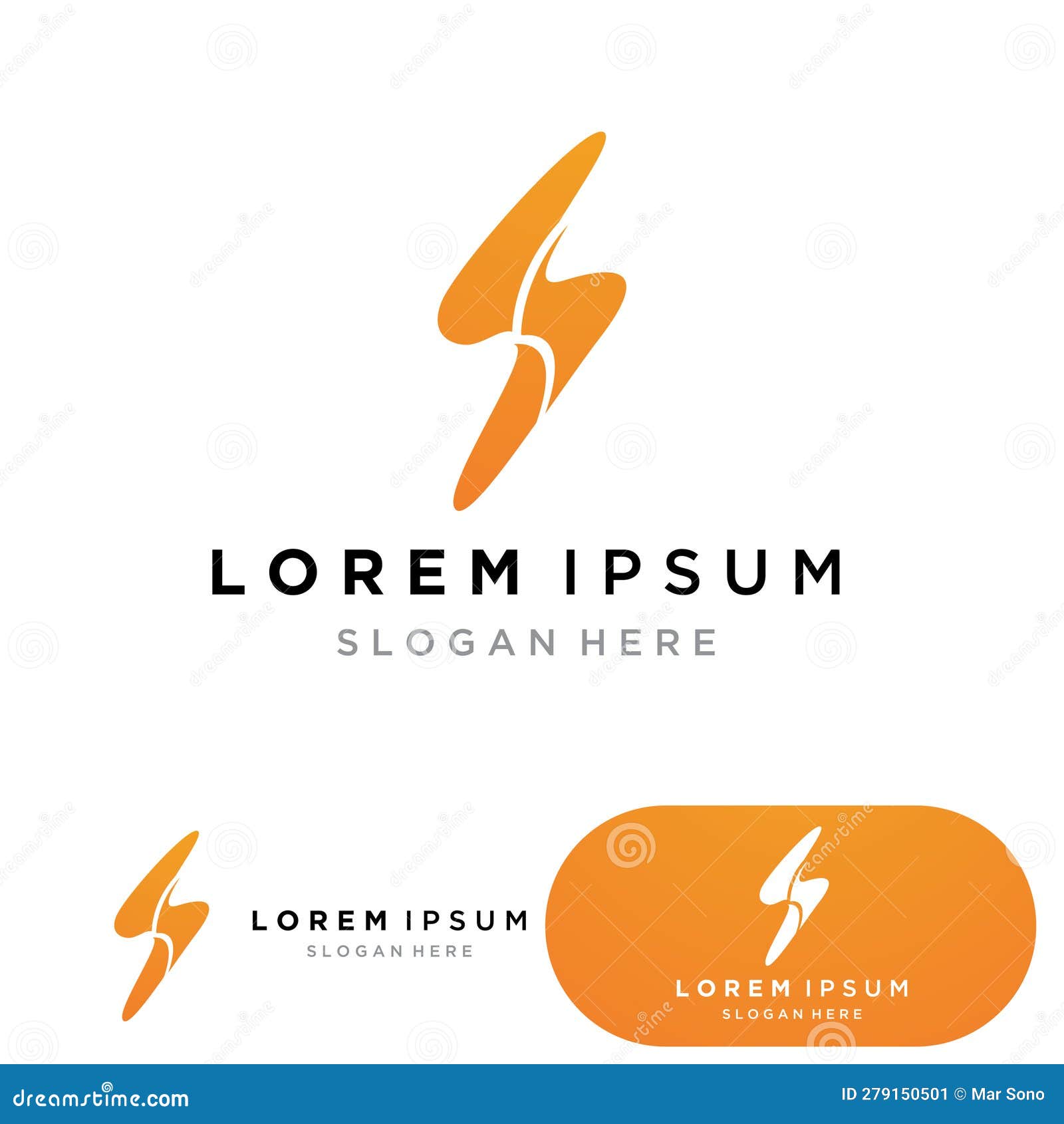 Thunderbolt Logo and Symbol Vector Stock Vector - Illustration of logo ...