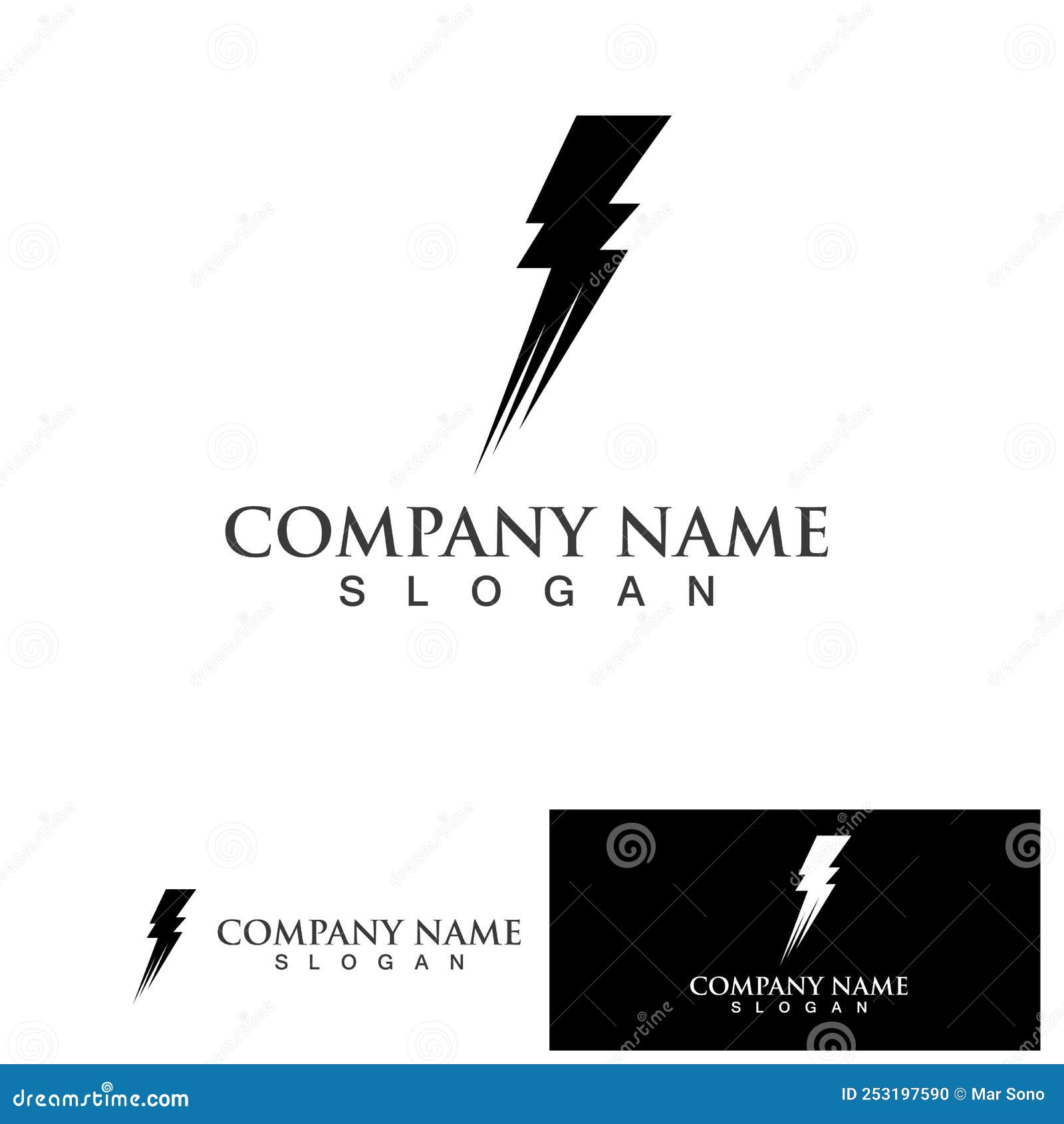 Thunderbolt Logo and Symbol Vector Stock Vector - Illustration of light ...