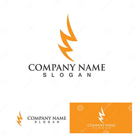 Thunderbolt Logo and Symbol Vector Stock Vector - Illustration of ...