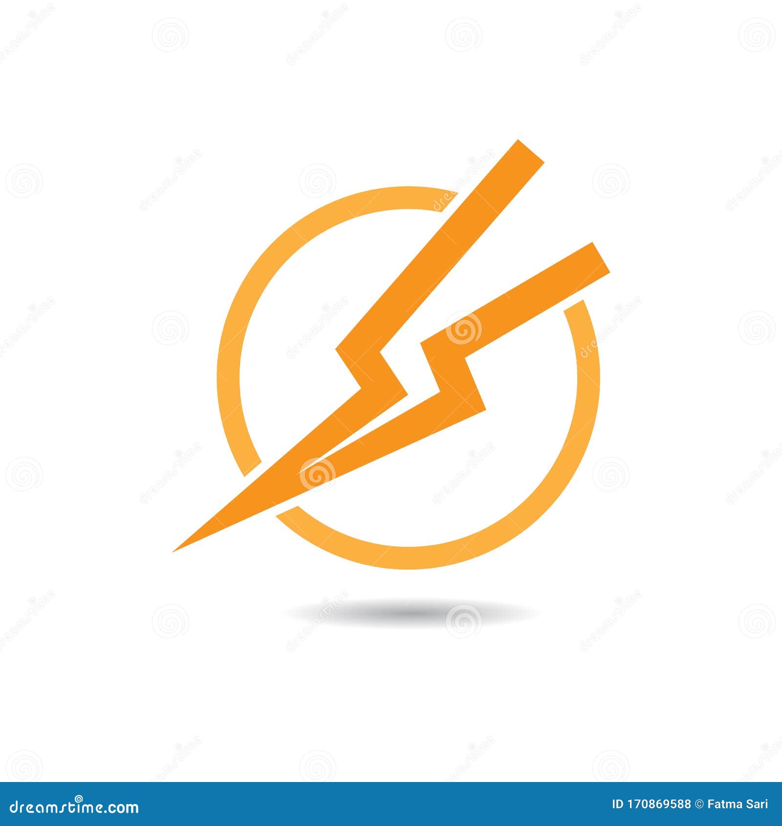 Thunderbolt Logo Vector Icon Stock Vector - Illustration of thunder ...