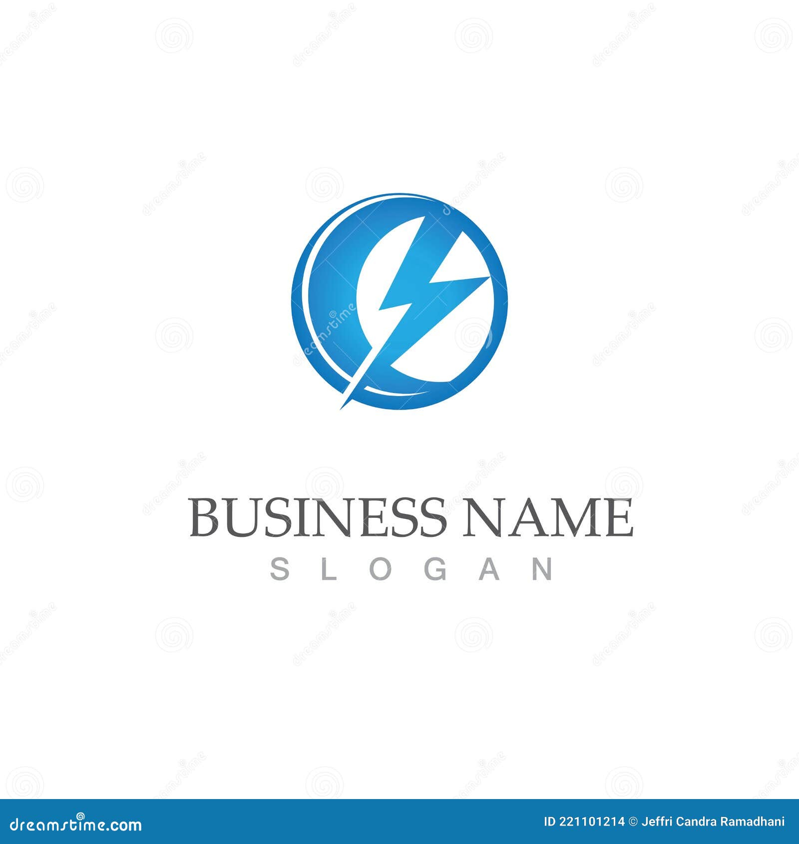 Thunderbolt Logo Vector Illustration Template Stock Vector ...