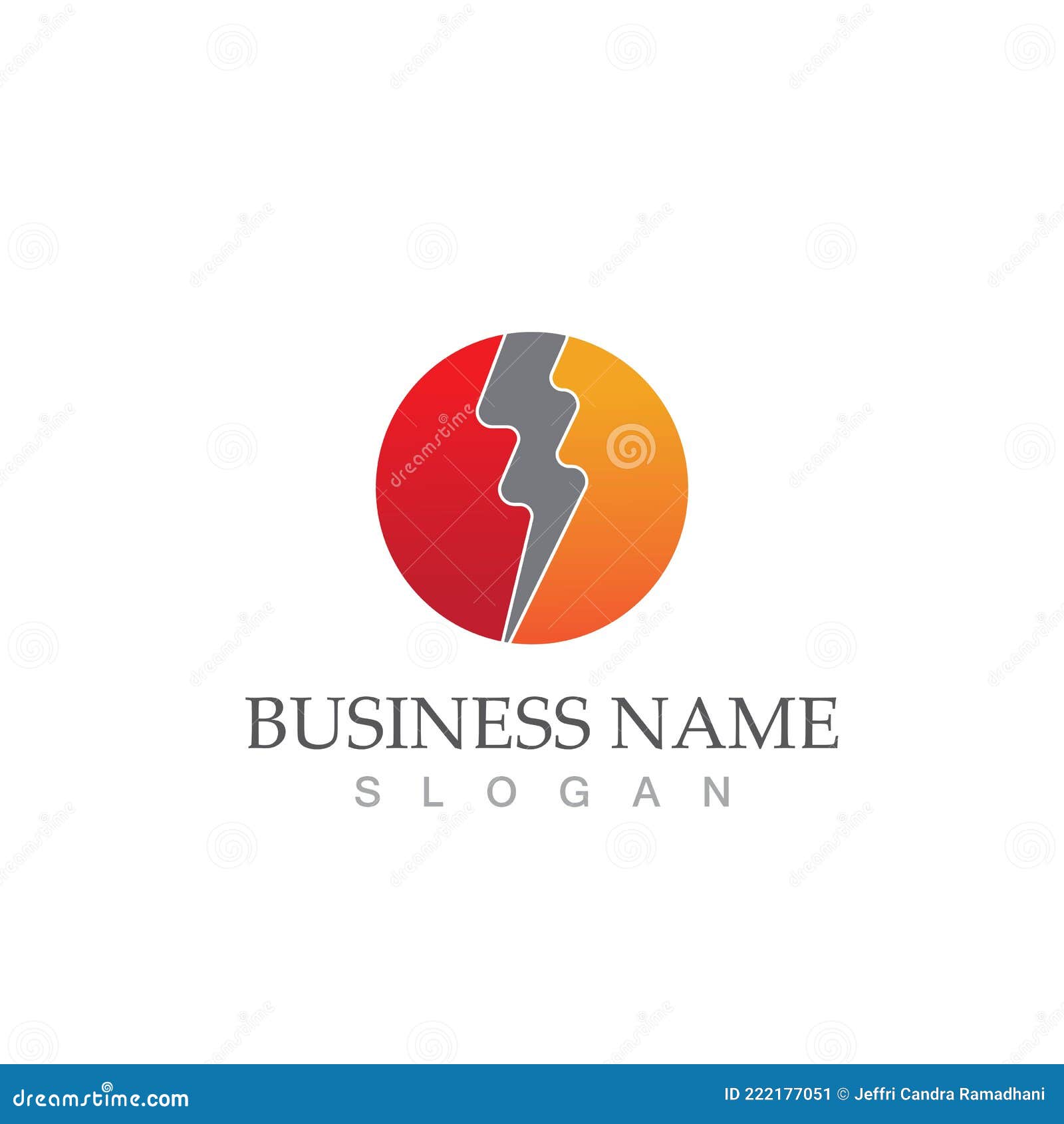 Thunderbolt Logo Vector Illustration Template Stock Vector ...