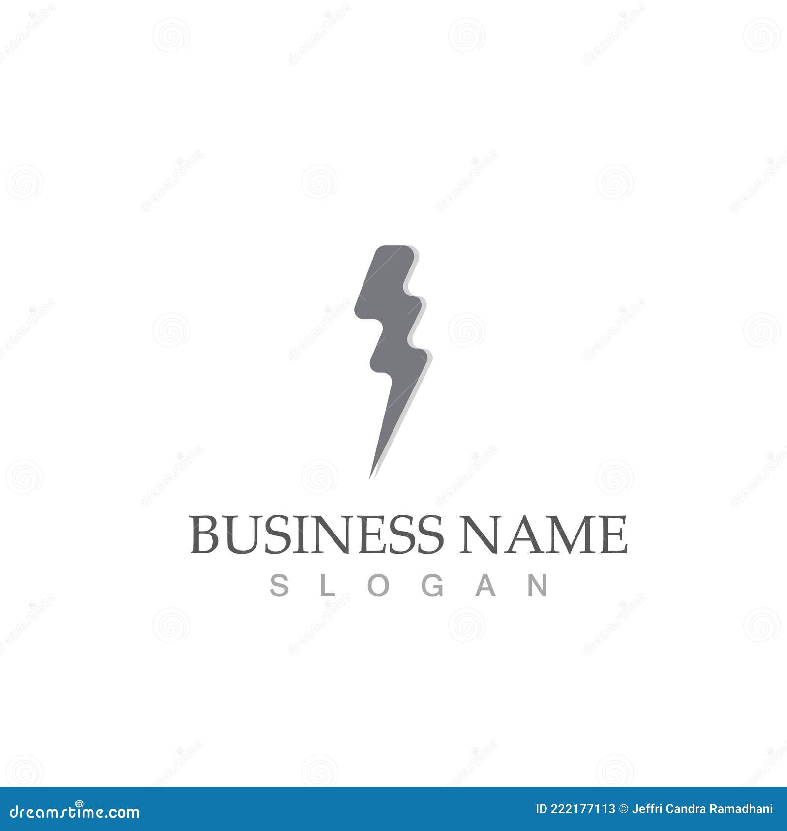 Thunderbolt Logo Vector Illustration Template Stock Vector ...